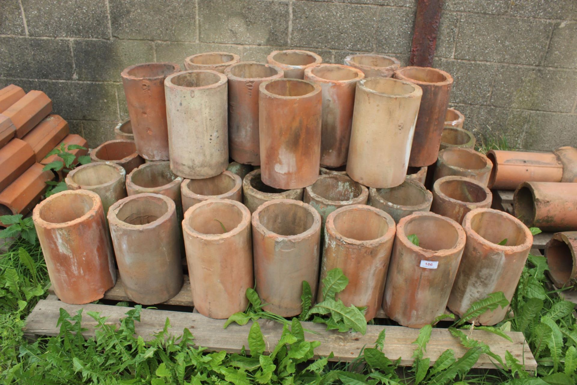 PALLET OF CLAY LAND PIPES + VAT