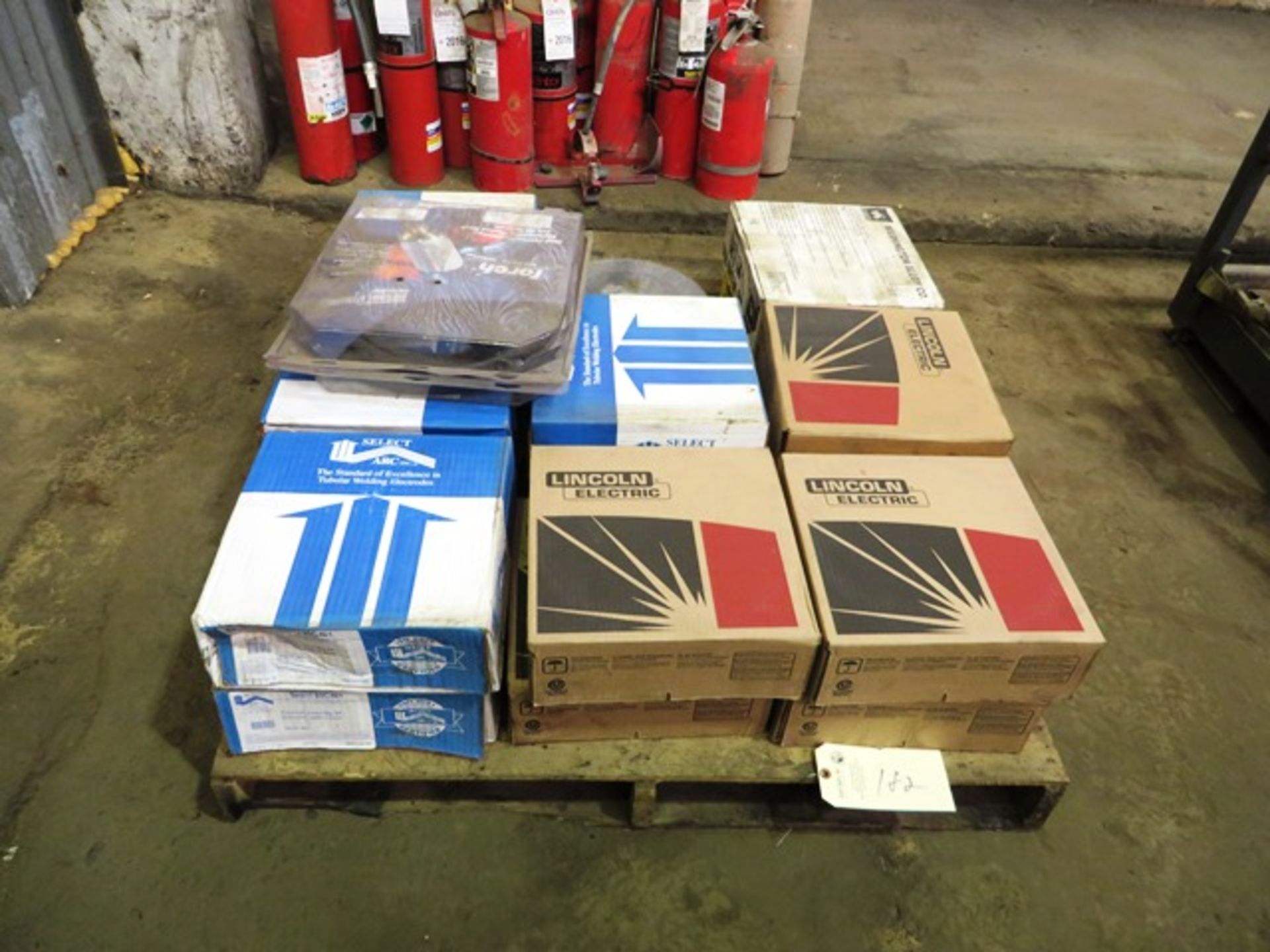 { Group of lots: 182, 183 } Pallet of Welding Wire
