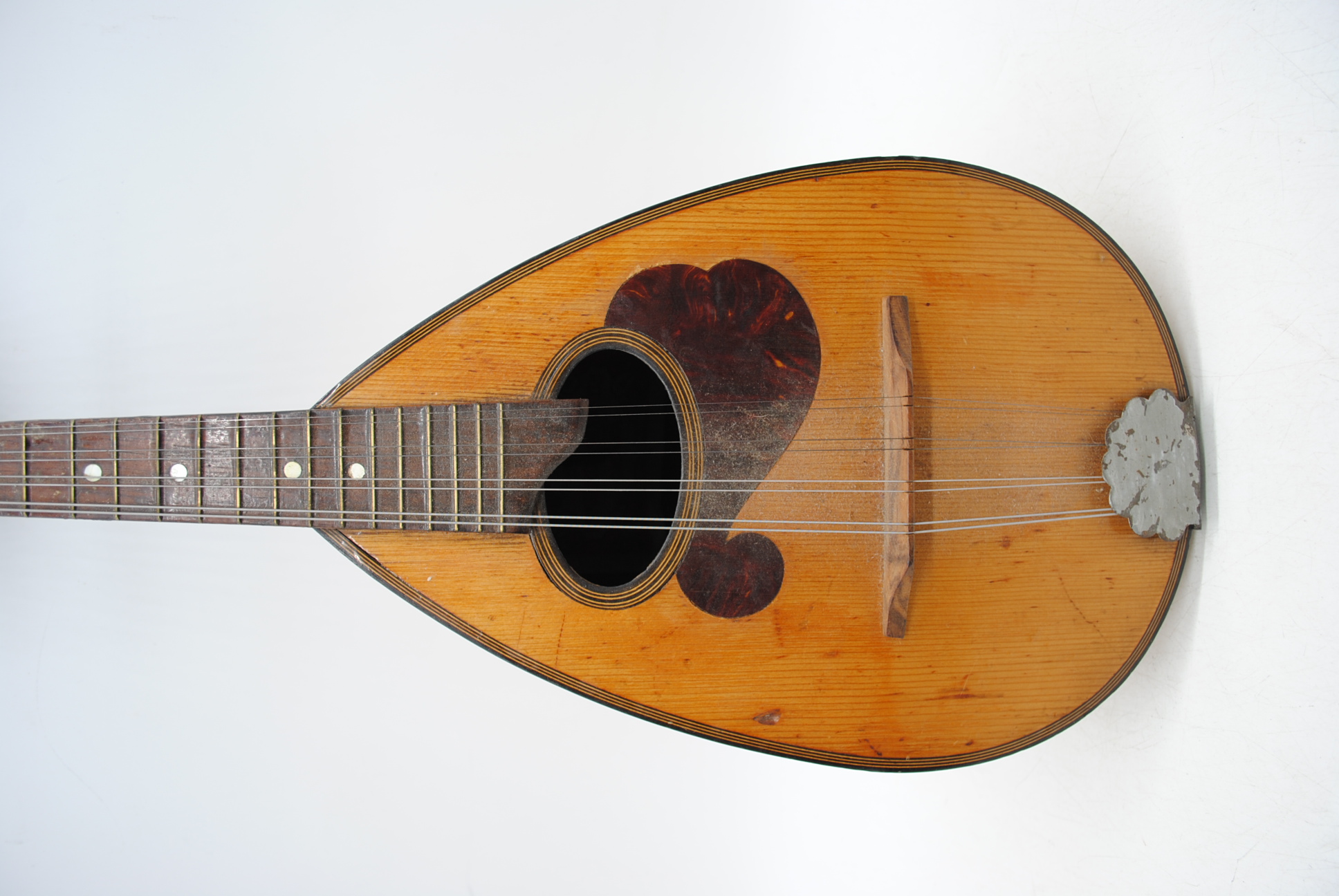An early 20th Century Italian Neapolitan mandolin, with paper label ...