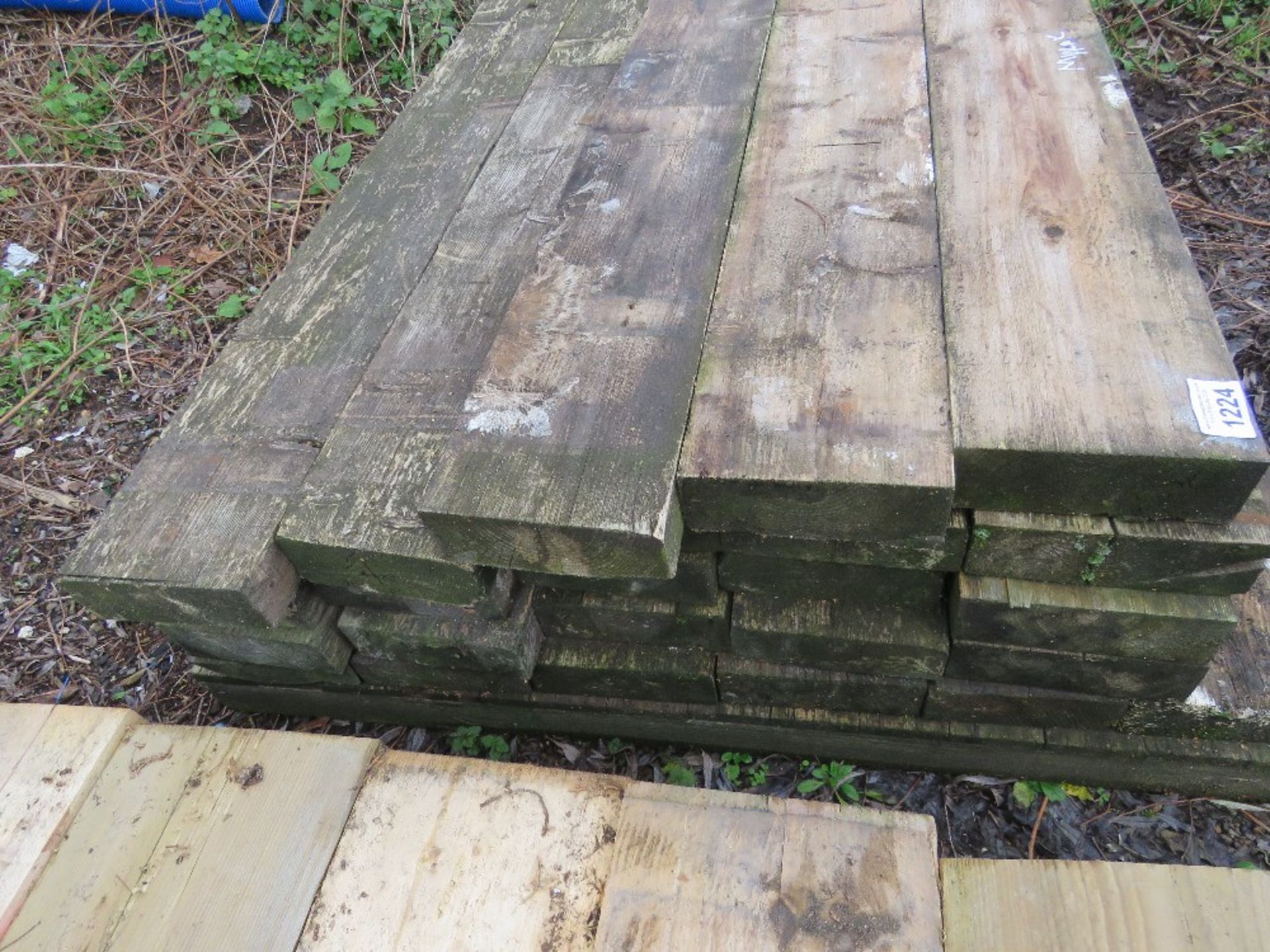 24NO PIECES OF 9" X 3" TIMBER @ 1.7M LENGTH APPROX