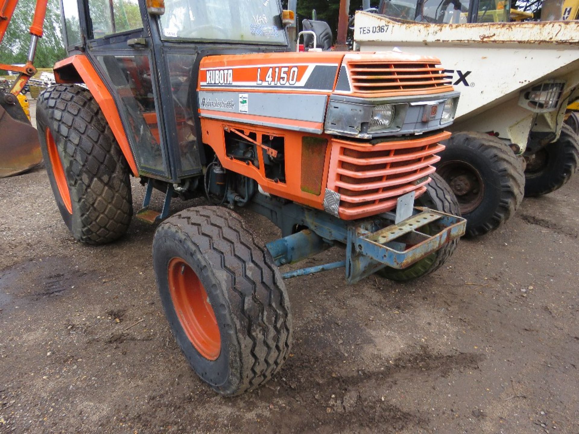 KUBOTA L4150 4WD TRACTOR WITH CAB AND GRASS TYRES. 50HP 6 CYLINDER ...