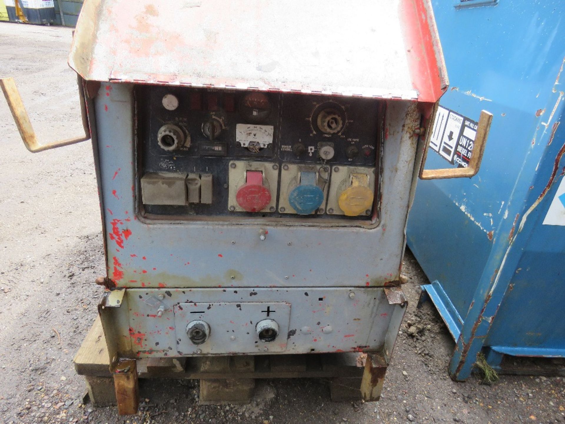 GENSET SKID MOUNTED WELDER GENERATOR, RUGGERINI DIESEL ENGINE