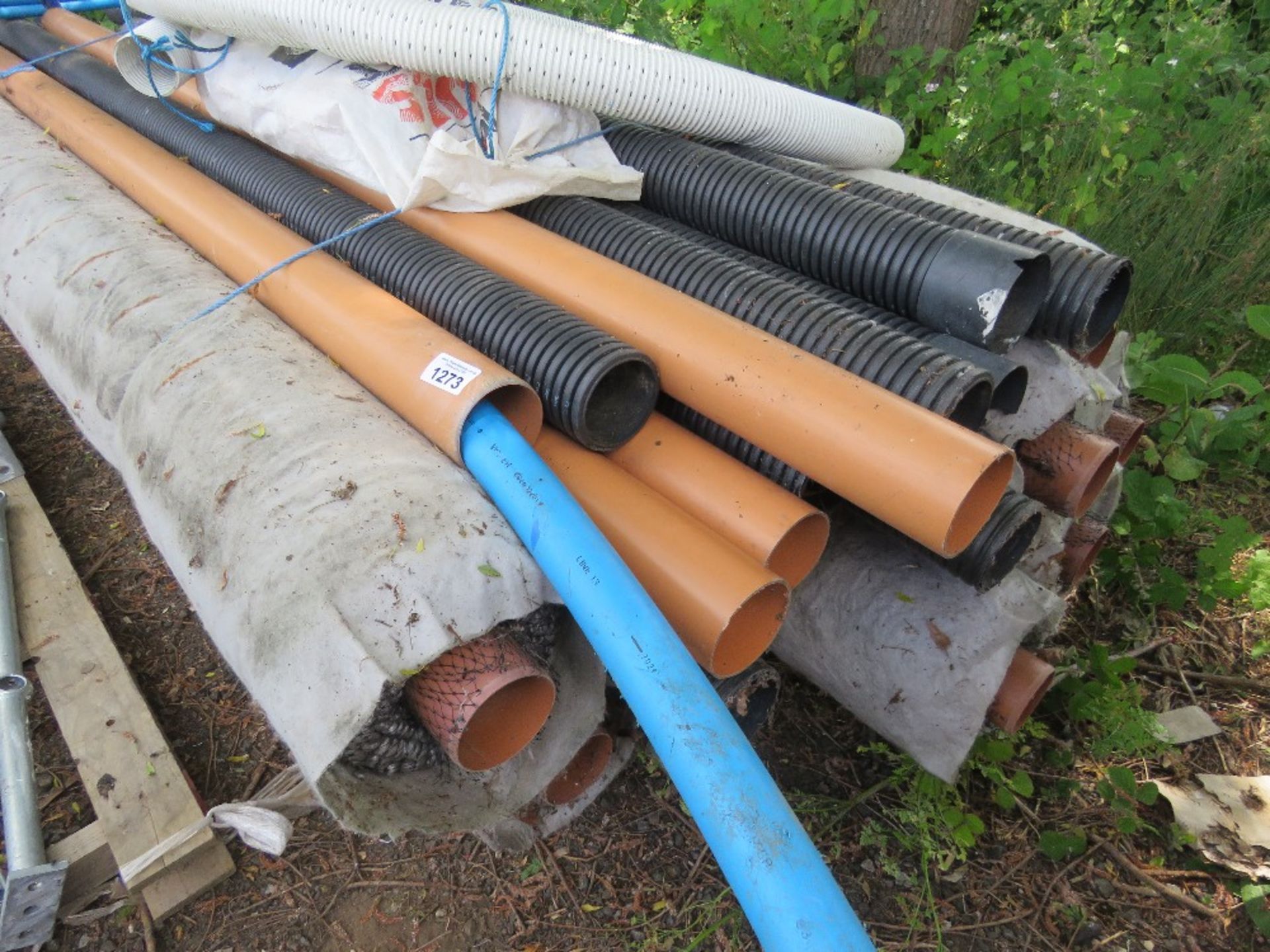 QUANTITY OF ASSORTED DRAINAGE PIPES, DUCTING AND TUBES.....THIS LOT IS ...