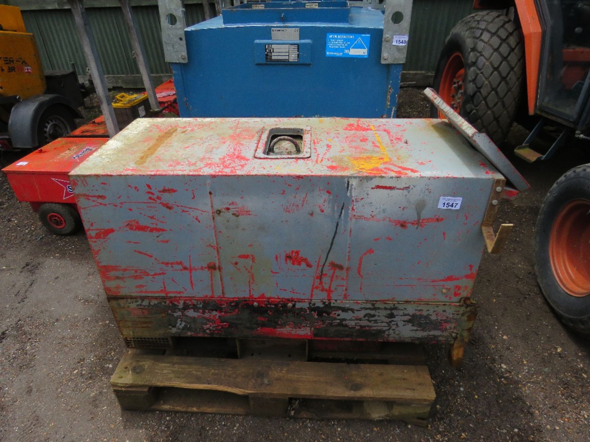 GENSET SKID MOUNTED WELDER GENERATOR, RUGGERINI DIESEL ENGINE