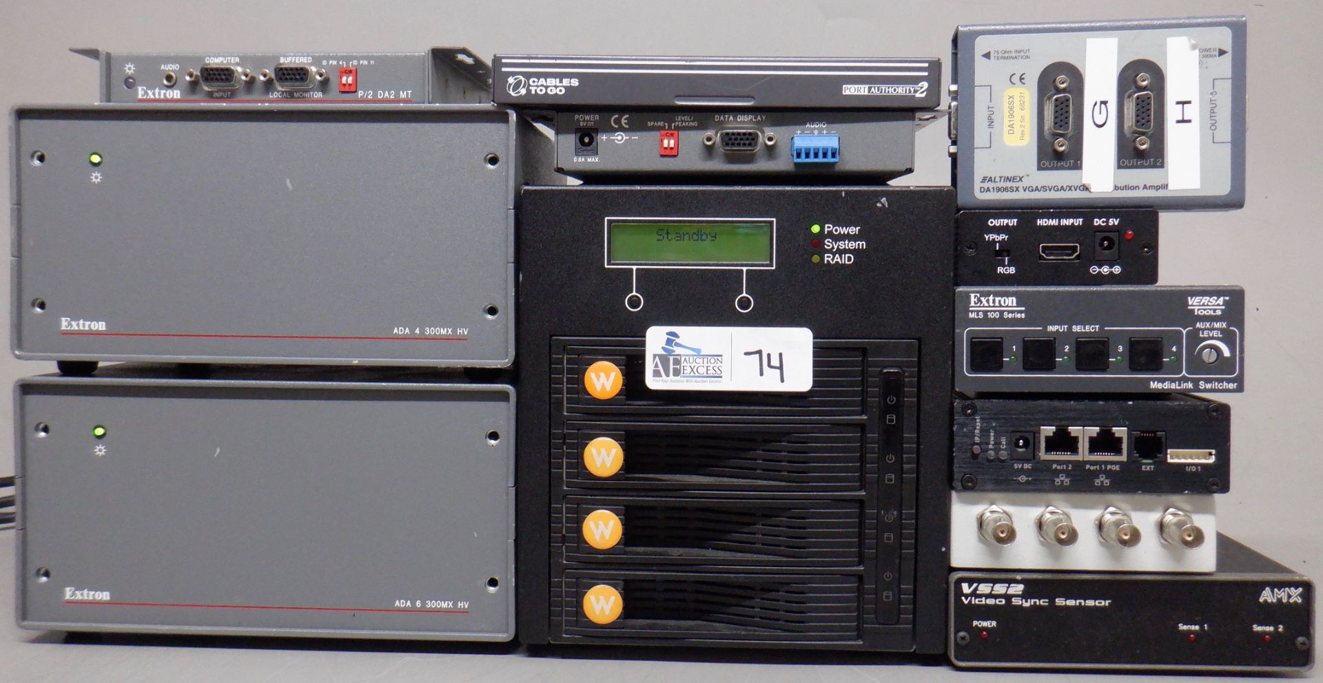 LOT ELECTRONICS INCLUDING EXTRON, PDUS AND MORE