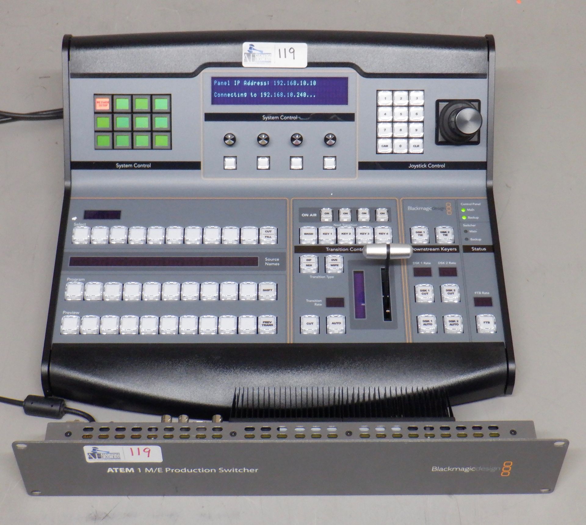 BLACKMAGIC DESIGN ATEM 1M/E PRODUCTION SWITCHER IN ORIGINAL BOX