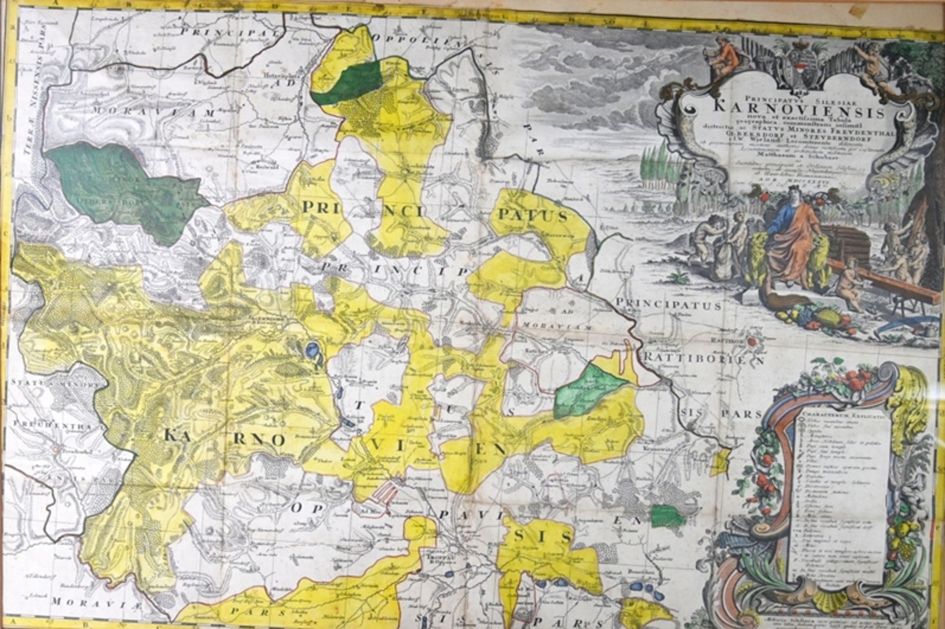 LANDKARTE SCHLESIEN "Principatus Silesiae Karnoviensis nova et ...