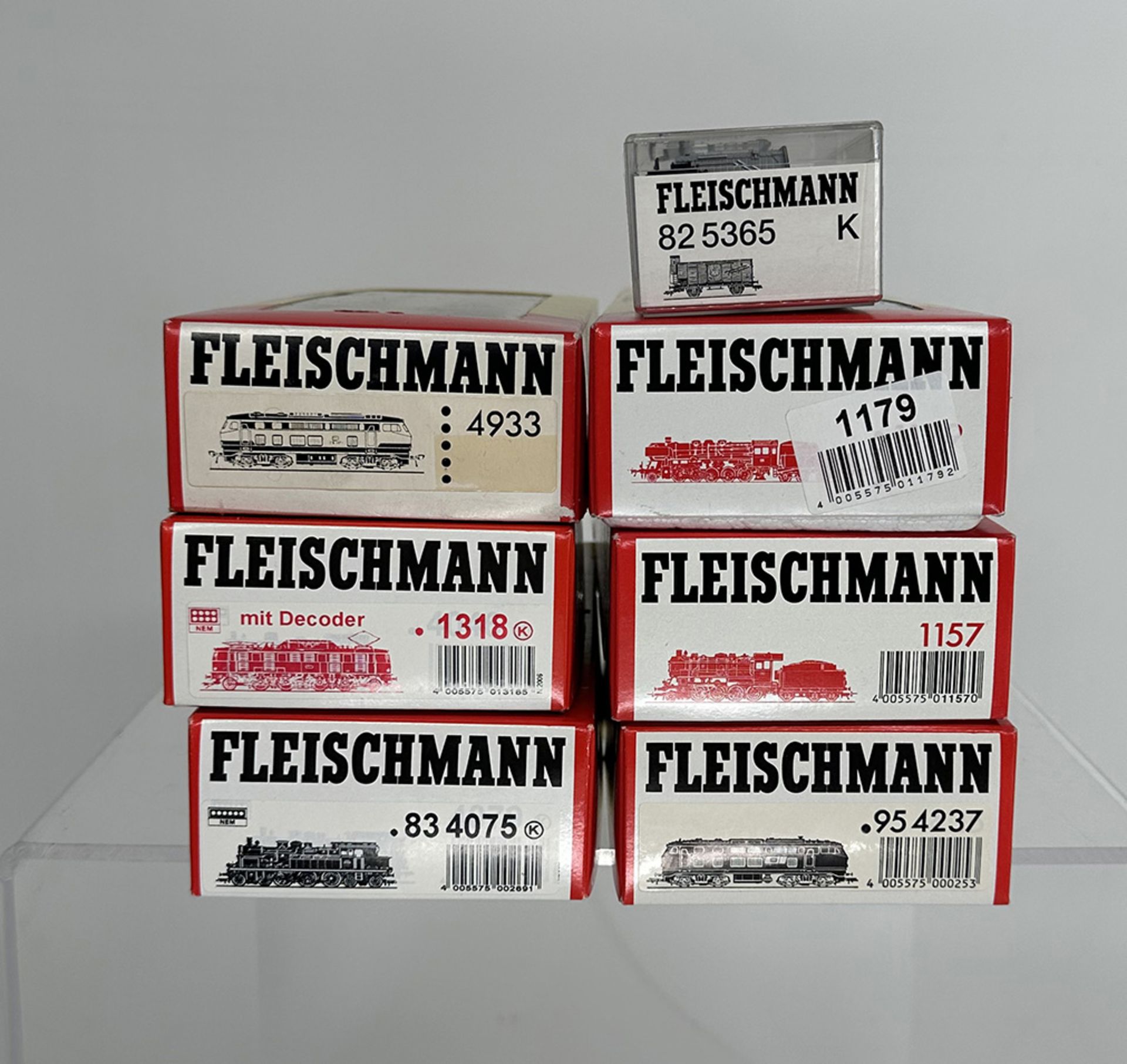Konvolut Fleischmann, Modelleisenbahn, Spur H0, Sammlungsauflösung, OVP ...
