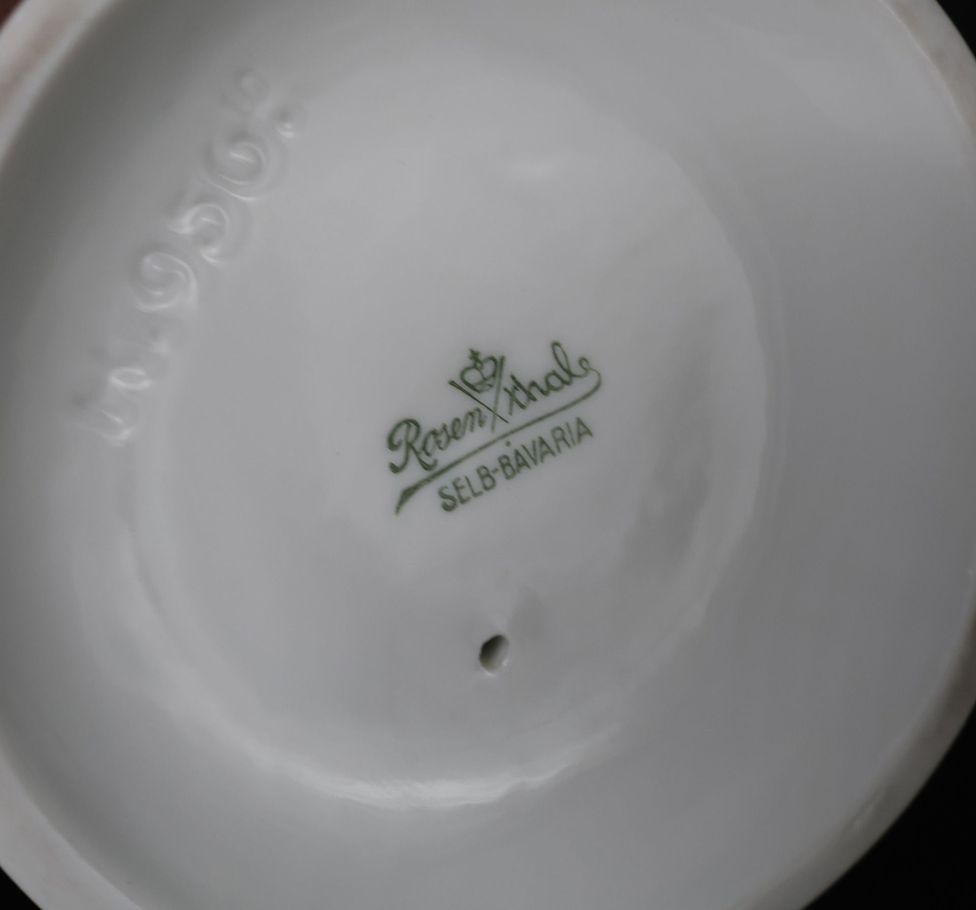 Rosenthal "Salambo" Entwurf Gustav Oppel 1927, monogrammiert, grüne ...