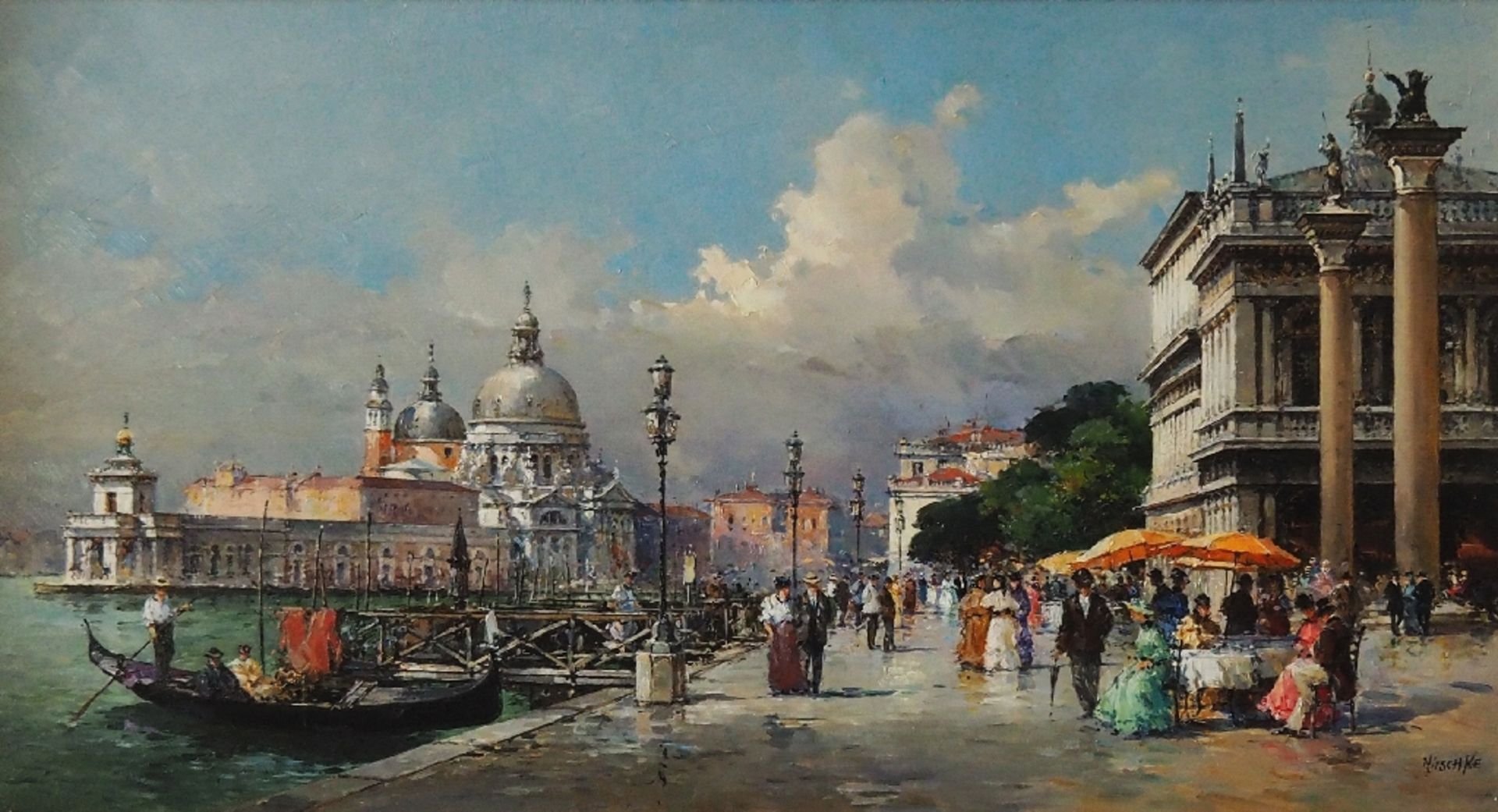 NITSCHKE, Detlef. * 1935 Berlin. Der Markusplatz in Venedig NITSCHKE ...