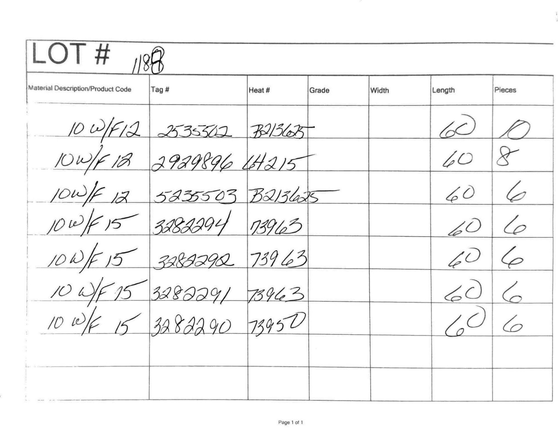 Approximately 43,000 lbs of Assorted 60' Steel I-Beams. (48 pcs ...