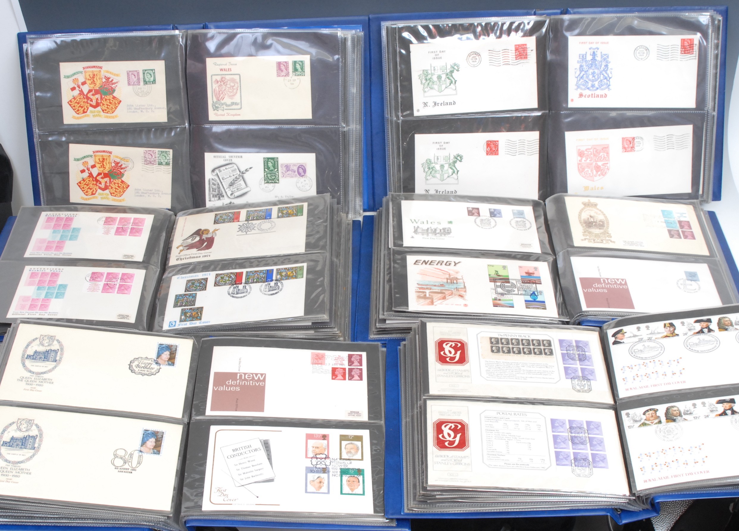 Stamps - GB FDC collection housed in six binders, all are illustrated ...