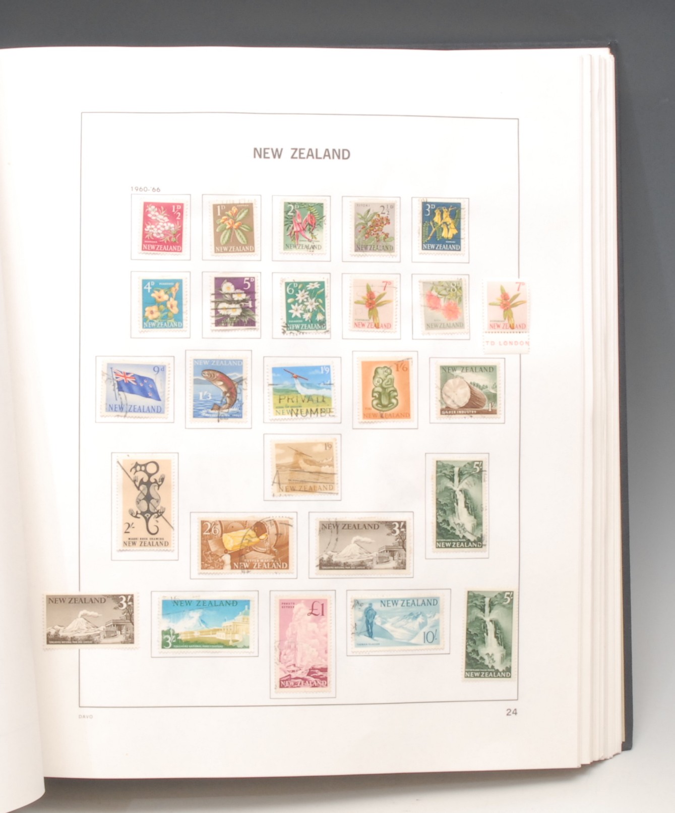 Stamps - New Zealand one country stamp album, QV - 1984, plenty of ...