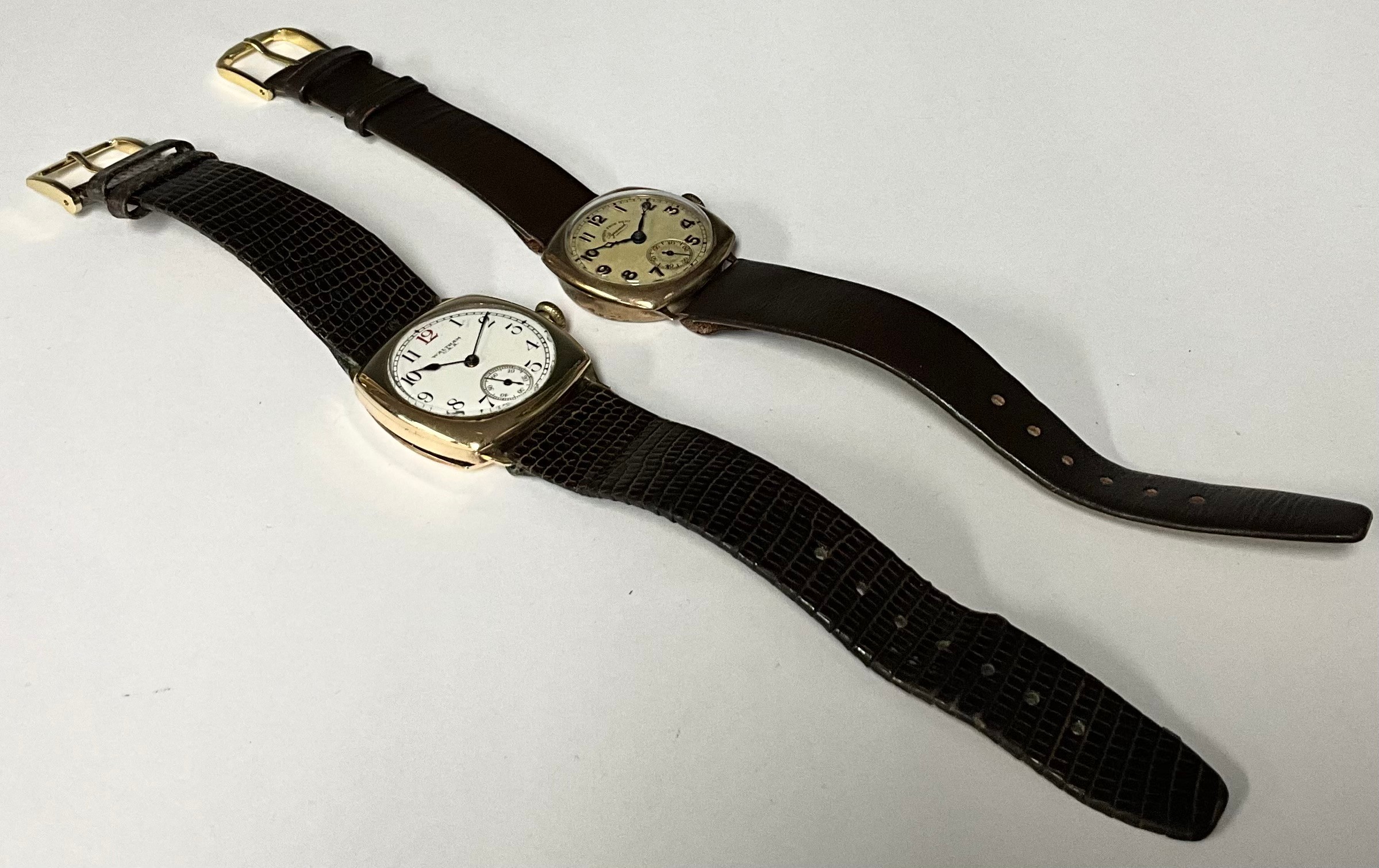 A gentleman's 9ct gold watch, Spikins From Dent, Pyramid, Arabic ...