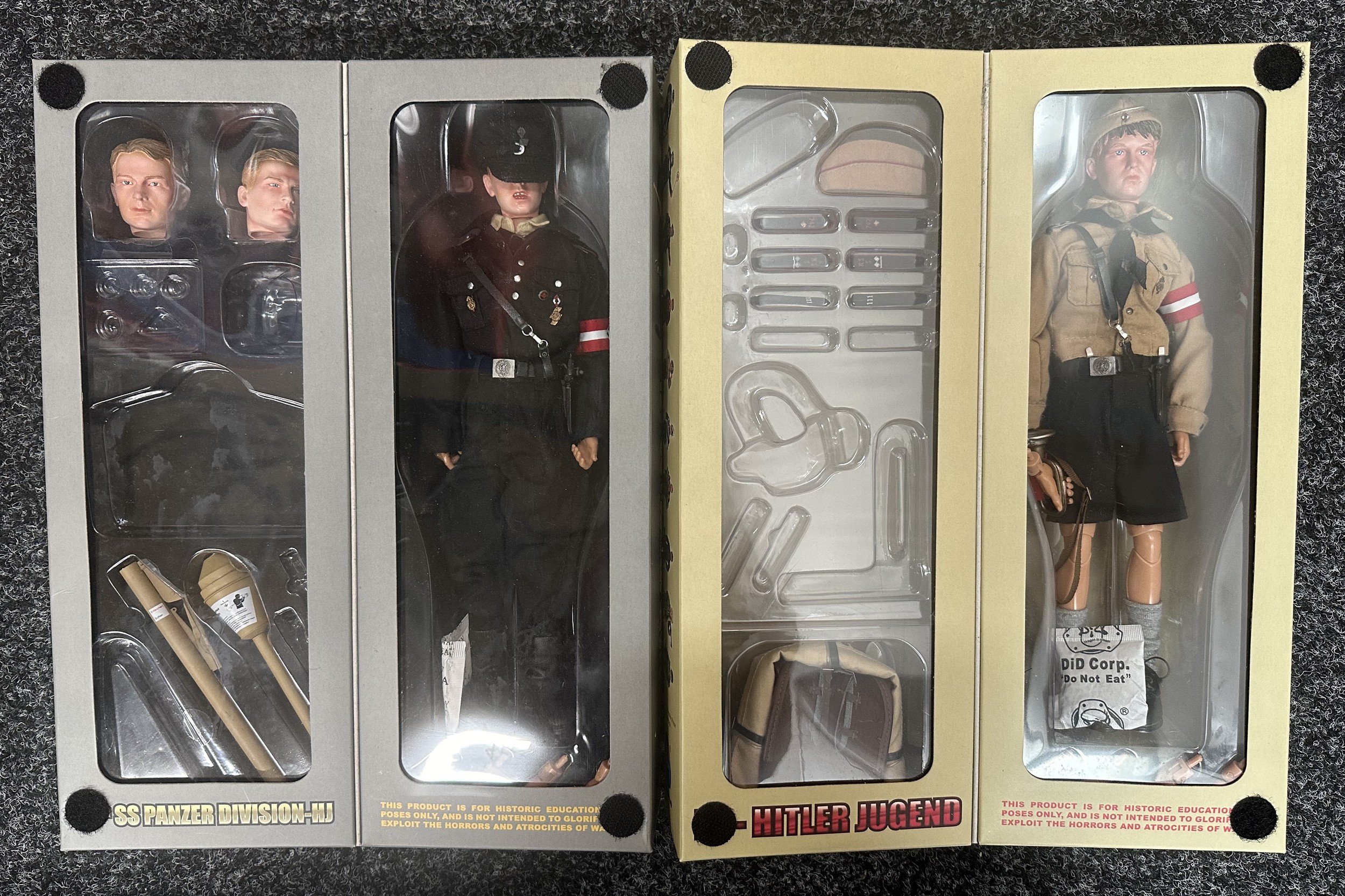 WW2 Third Reich interest: pair of WWII HJ Action Figures, "Timo Ducca ...