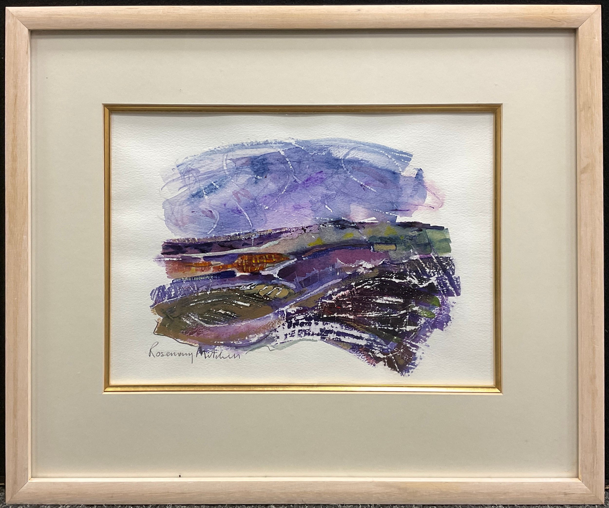 Rosemary Mitchell (Irish, bn. 1943), ‘The High Heather’, oil on paper ...