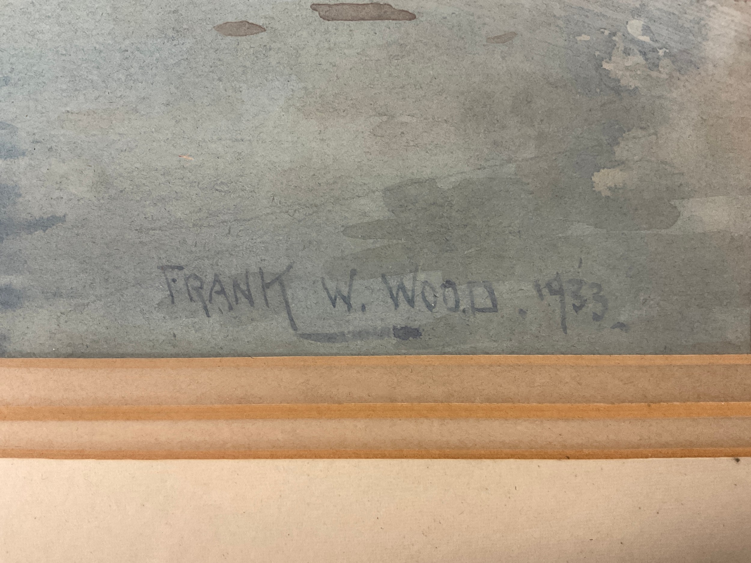 Frank Watson Wood (British, 1862-1953) Bamburgh Castle signed, titled ...