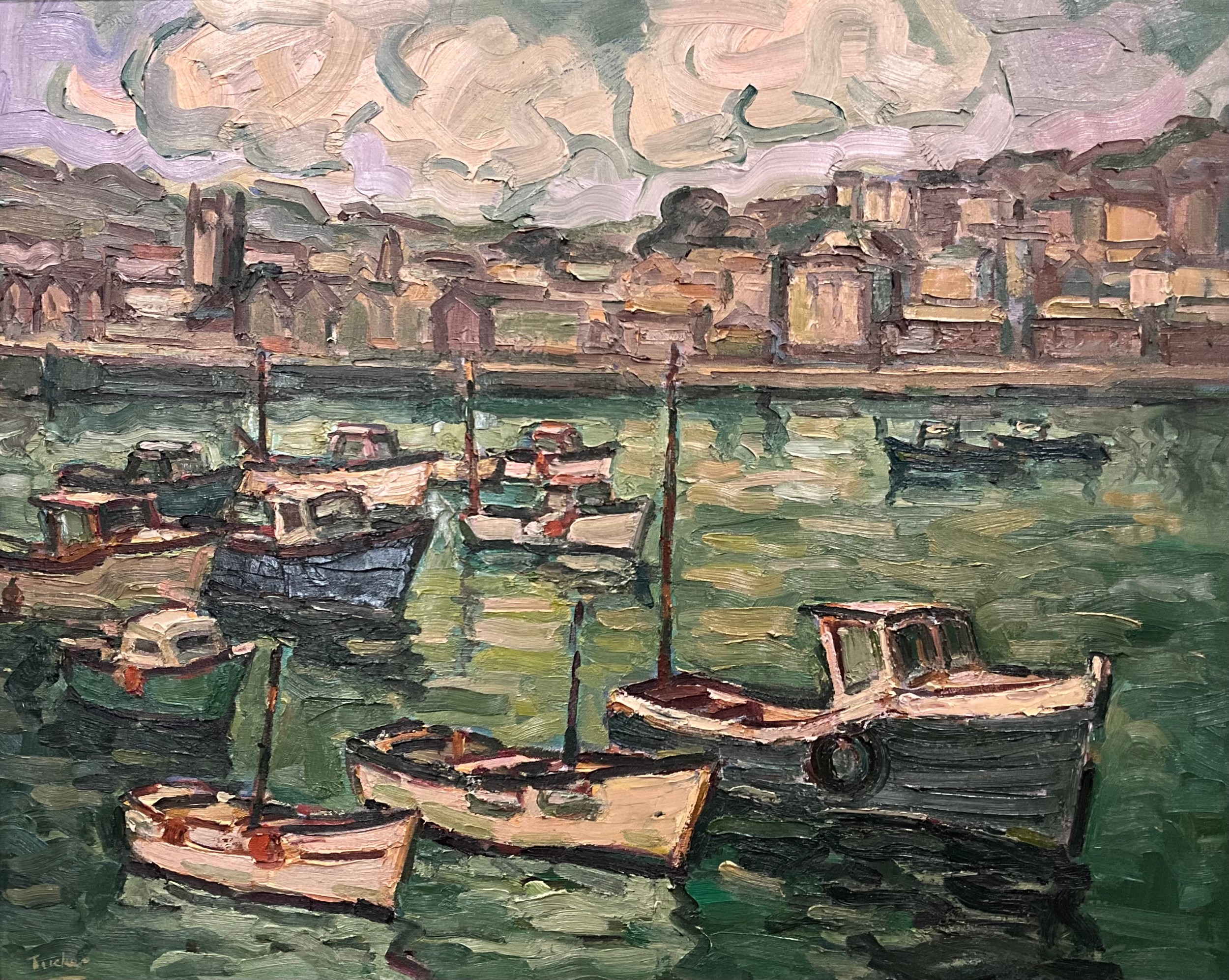 Trevor Tucker (Cornish School, 20th century) St. Ives, Cornwall signed ...