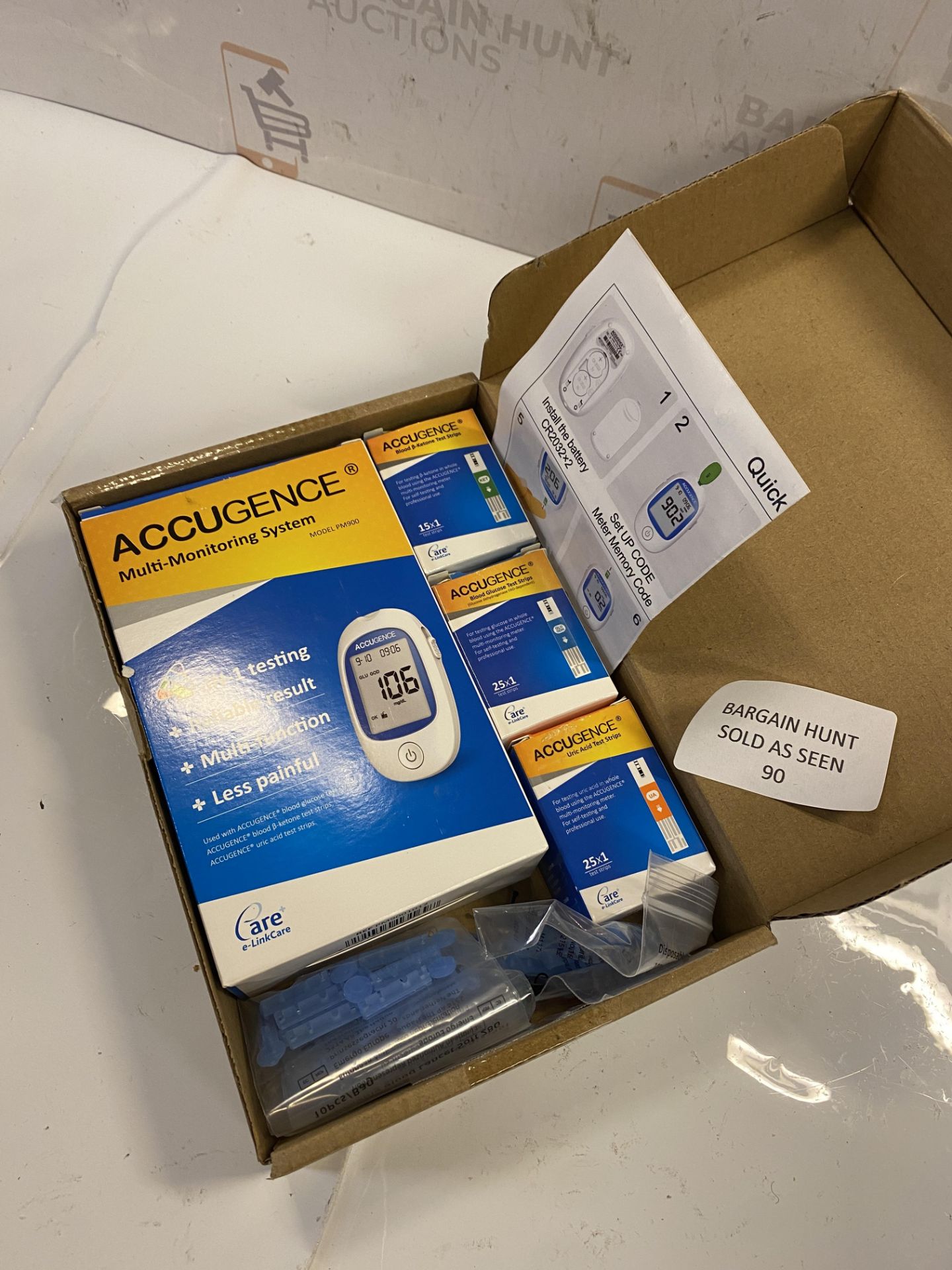 RRP £39.99 ACCUGENCE 3in1 Multifunction Test Kit, 3in1 Blood Sugar ...