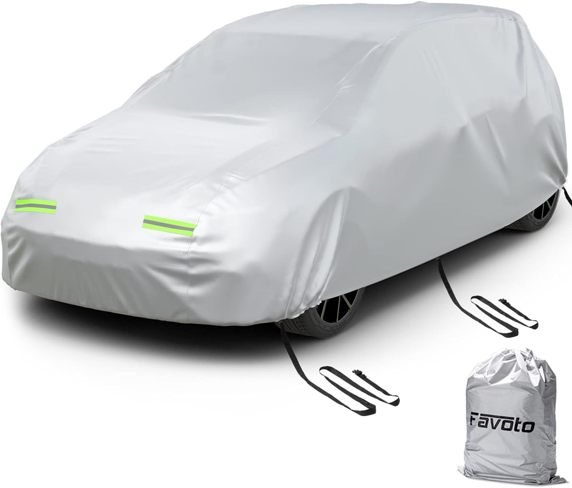 RRP £60 Set of 2 x Favoto Waterproof Car Cover Outdoor Hatchback Cover ...