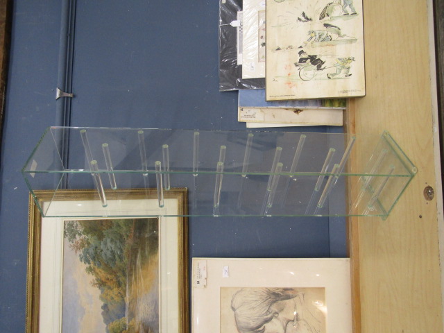 A Green apple glass cd tower