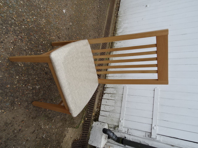 Unused extending dining table with 4 upholstered chairs brought from ...