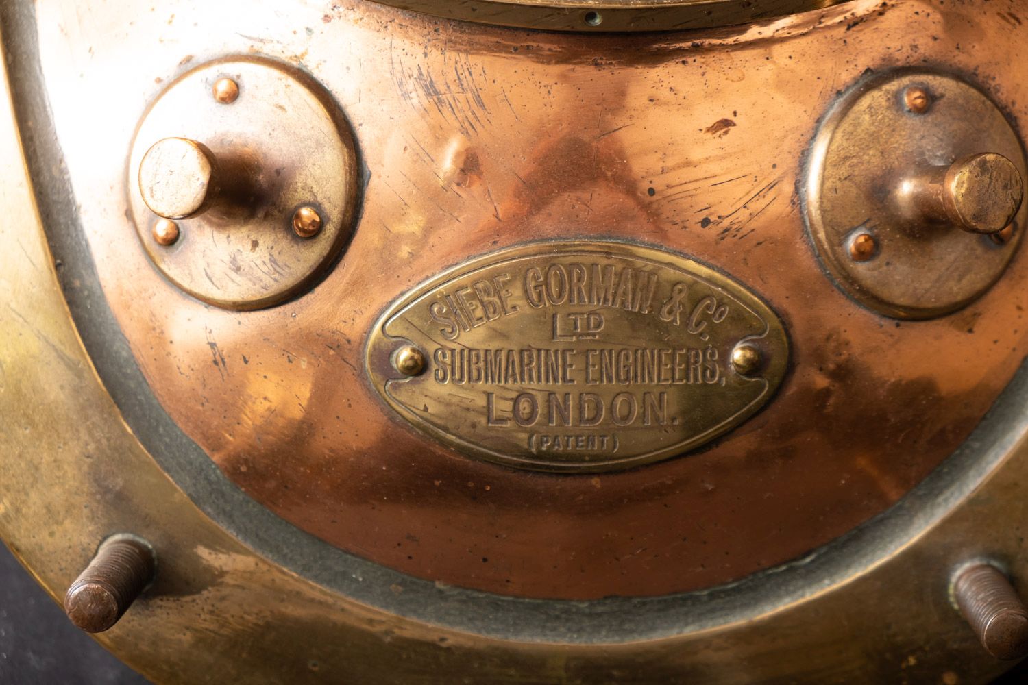 A six bolt Admiralty pattern diving helmet by Siebe Gorman & Co Ltd ...
