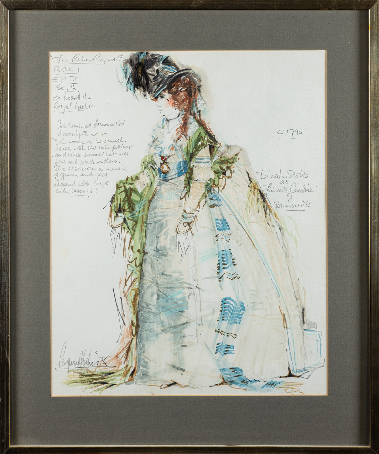*Raymond Hughes (British, 1937-2015) - Costume design for 'The Prince ...