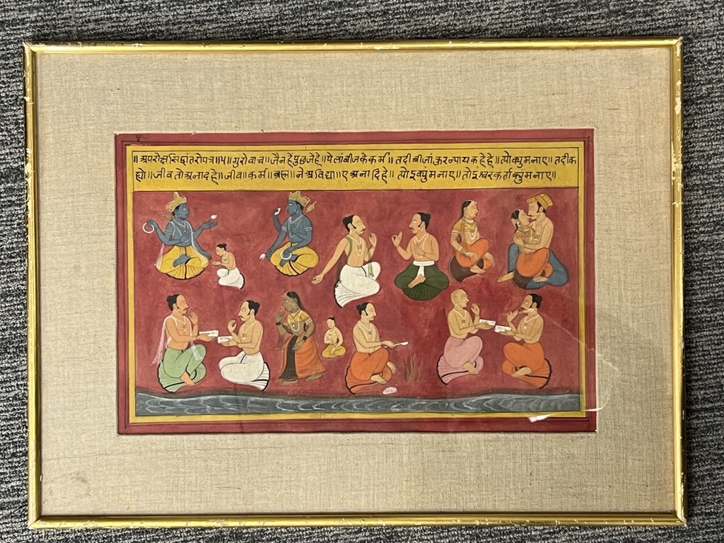 An Indian Painting with a Scene From The Mahabharata, Mewar School ...