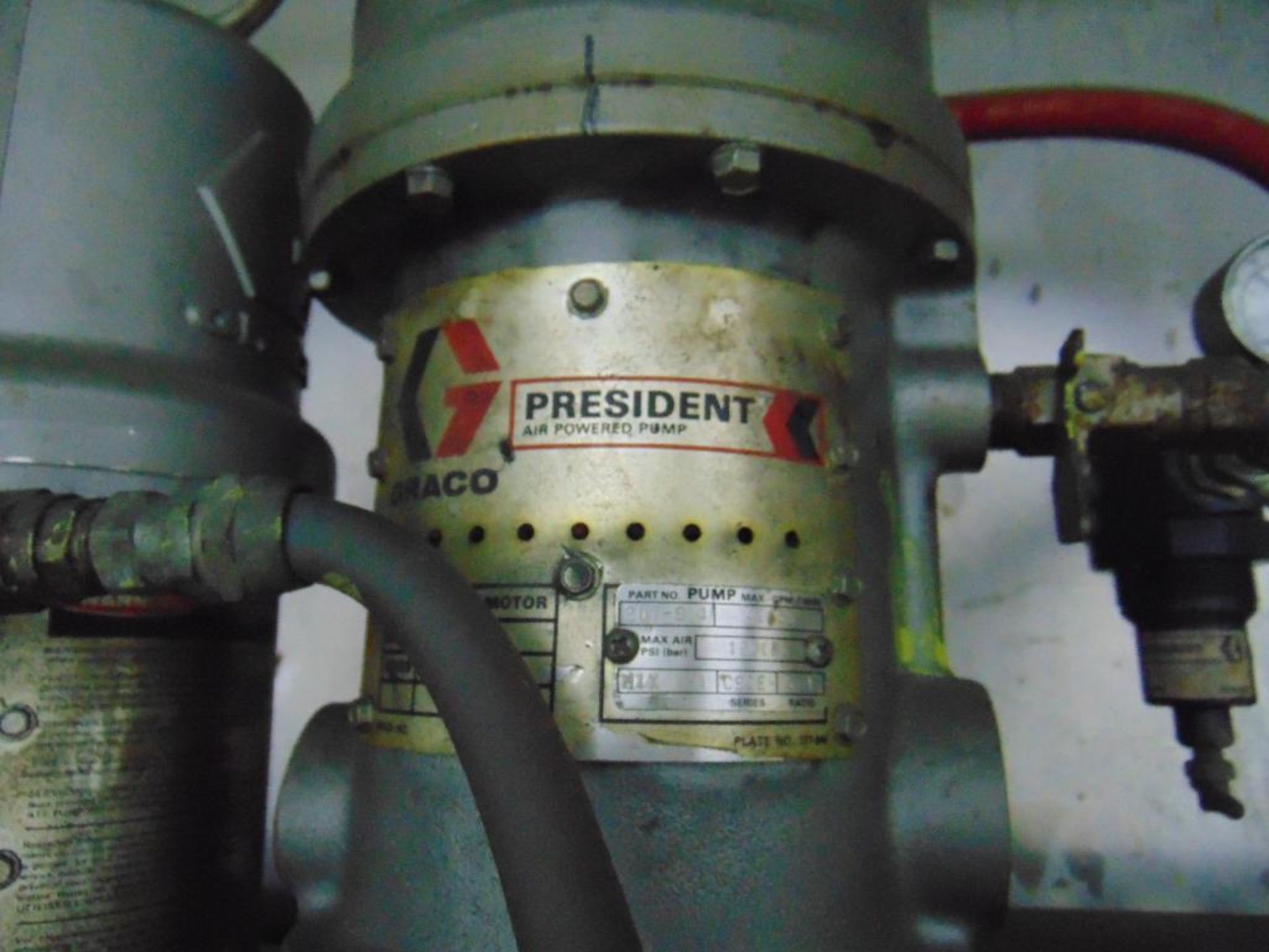 Includes a Graco President pump model 207-914, a Graco Monark pump ...