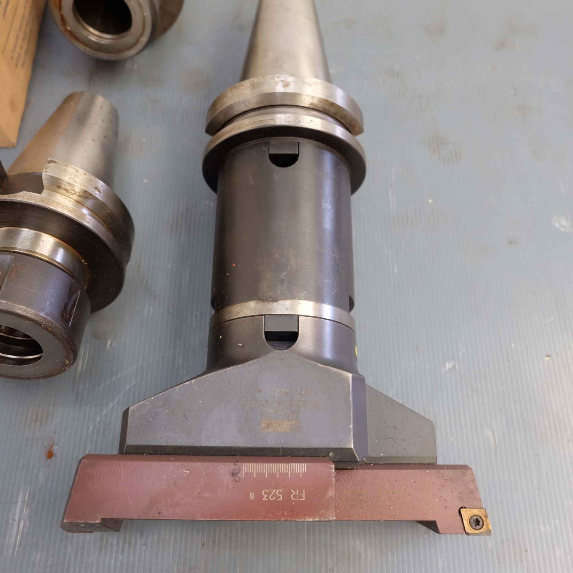 Five BT50 Spindle Tools 4 x Collet Holders and One Novex/Walter Tipped ...