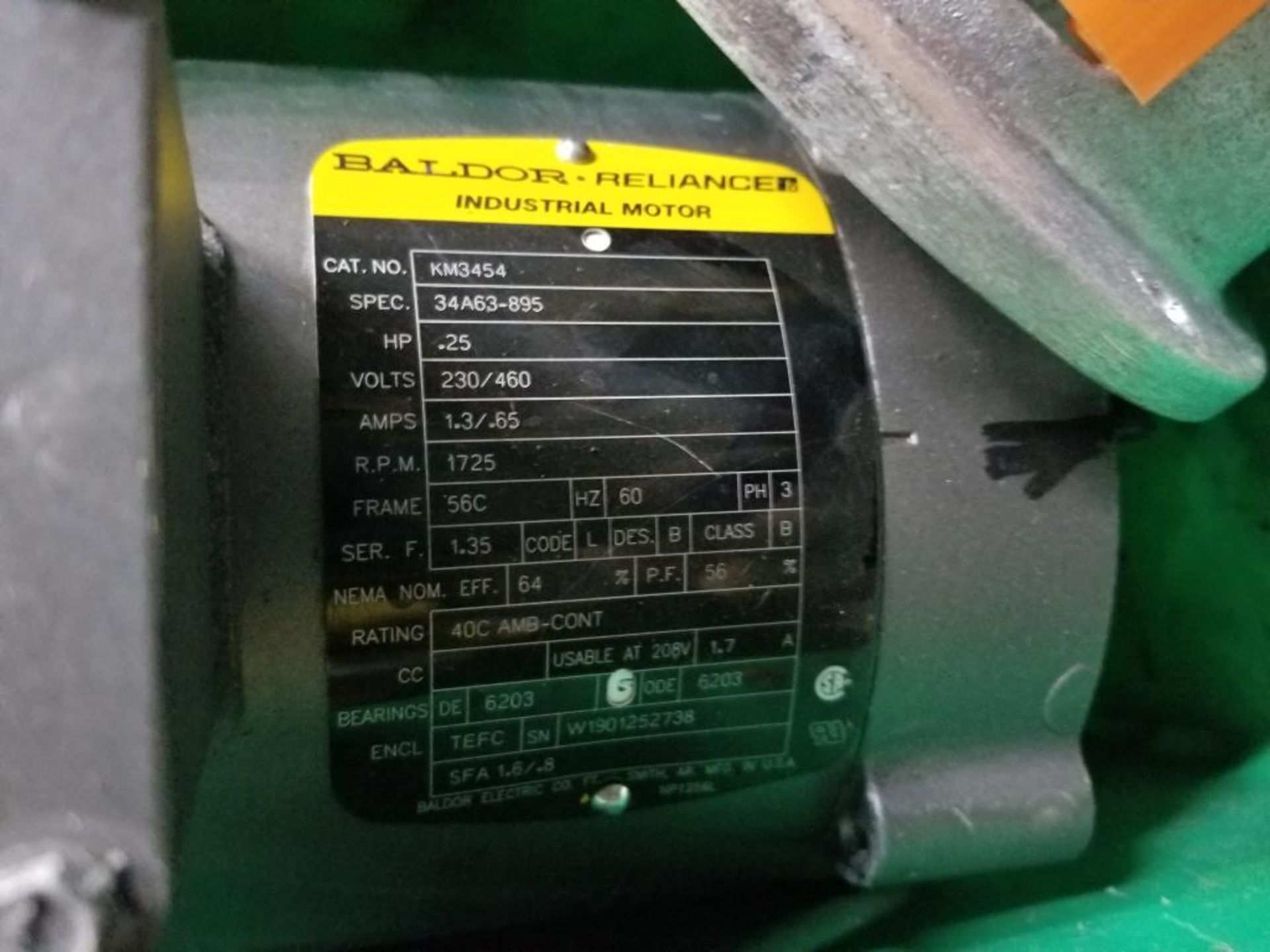 Qty 2 - Assorted Baldor Reliance motors. For a $25 fee this lot can be ...