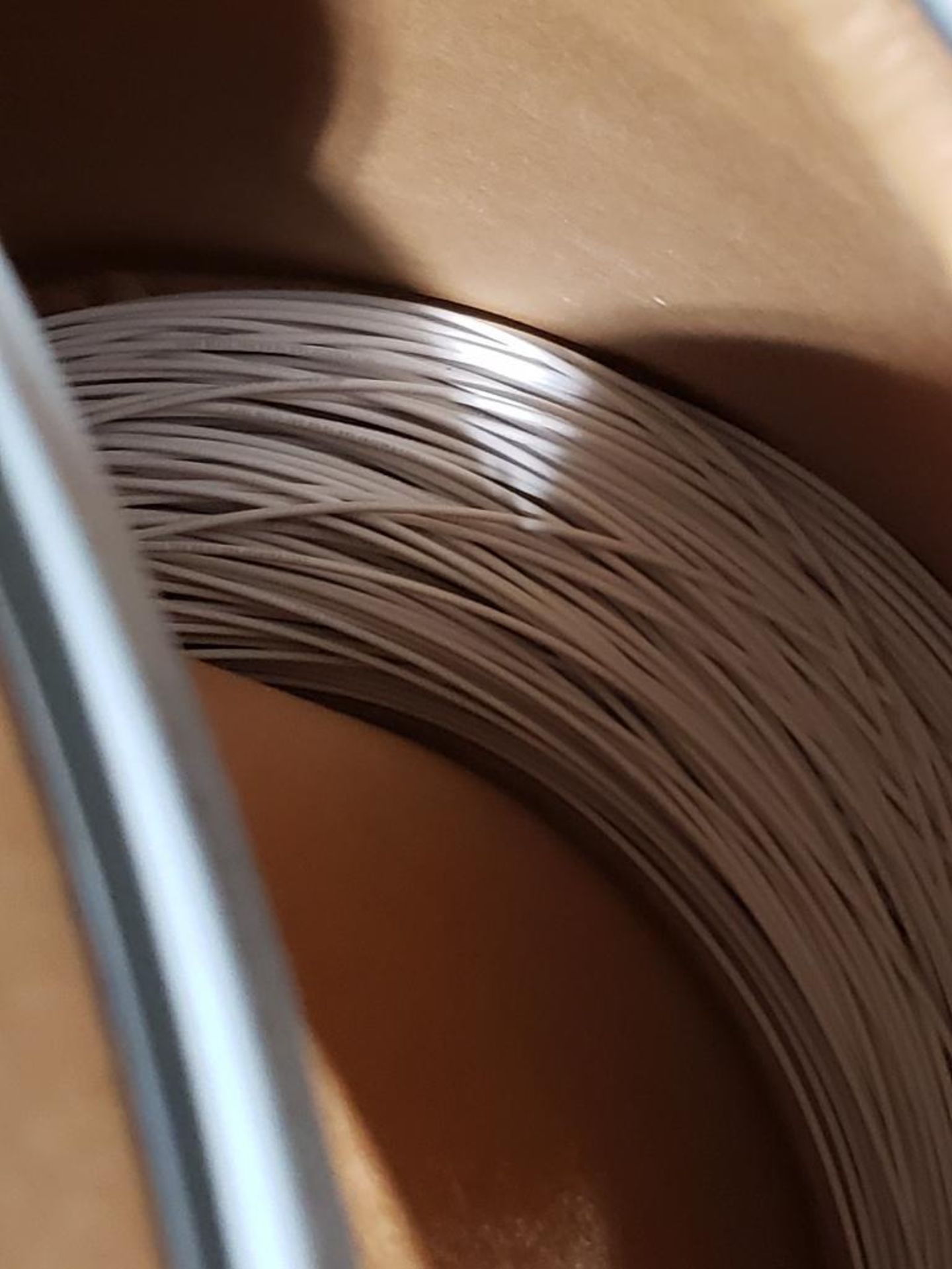 Qty 2 - Barrel 20 and 14 awg assorted color copper wire. Gross barrel ...