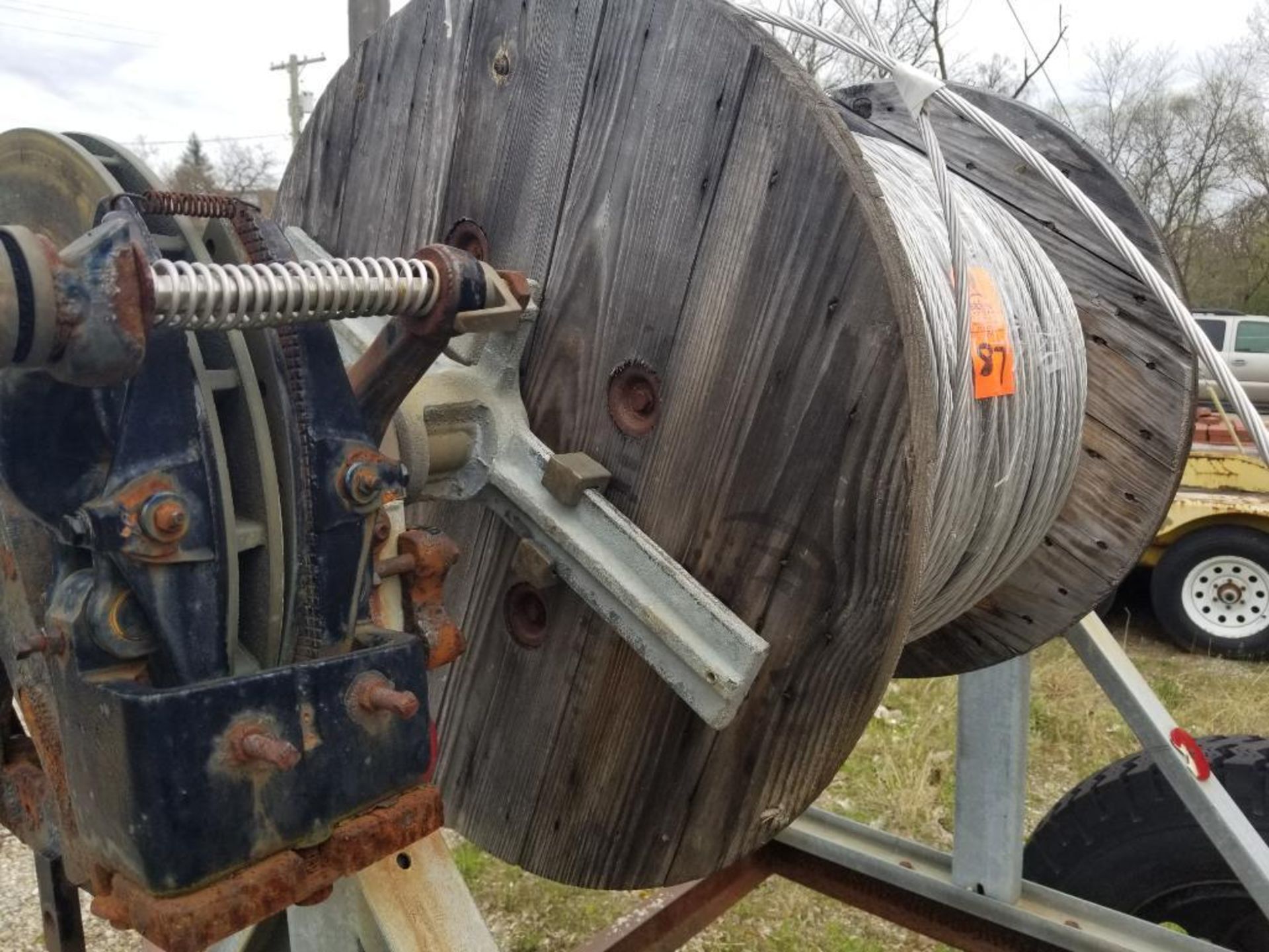 Spool of Southwire. Part number ACSR-2-7/1.