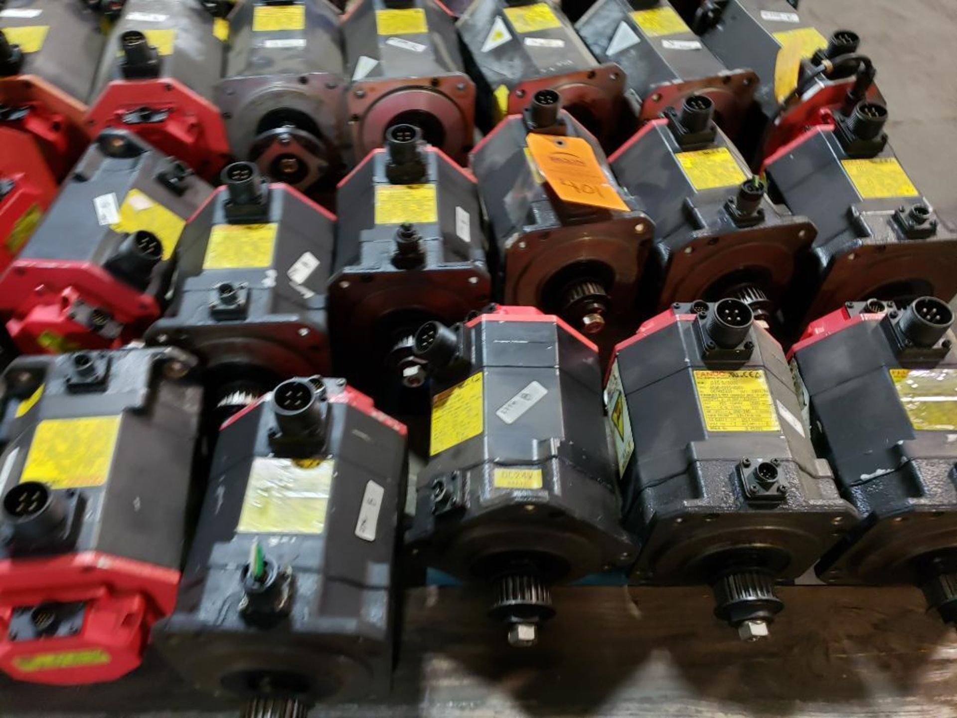 Qty 26 - Assorted Fanuc servo motors. For a $75 fee this lot can be ...