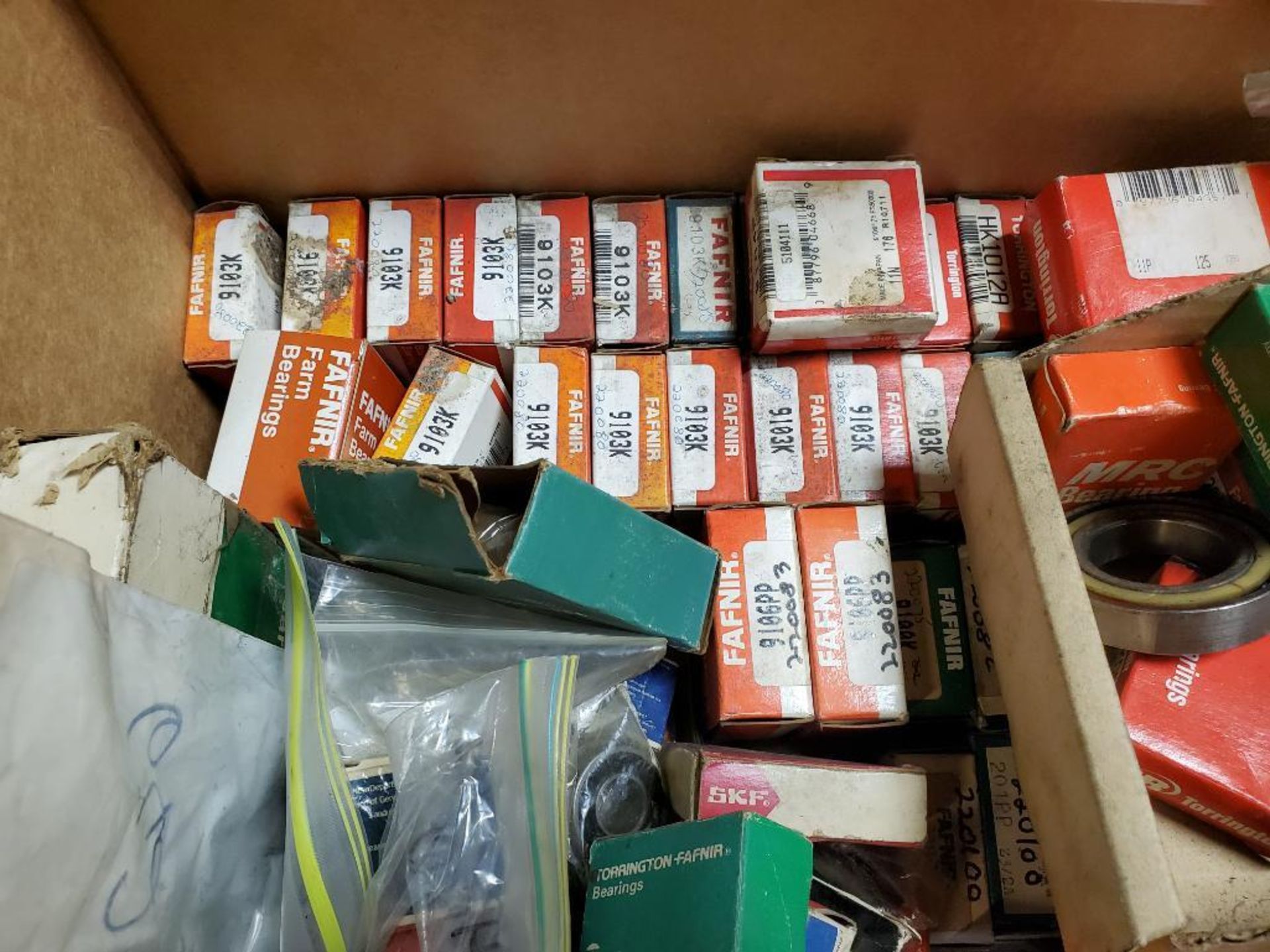 Assorted bearings. MRC, FAFNIR, BARDEN, SKF. For a $30 fee this lot can ...