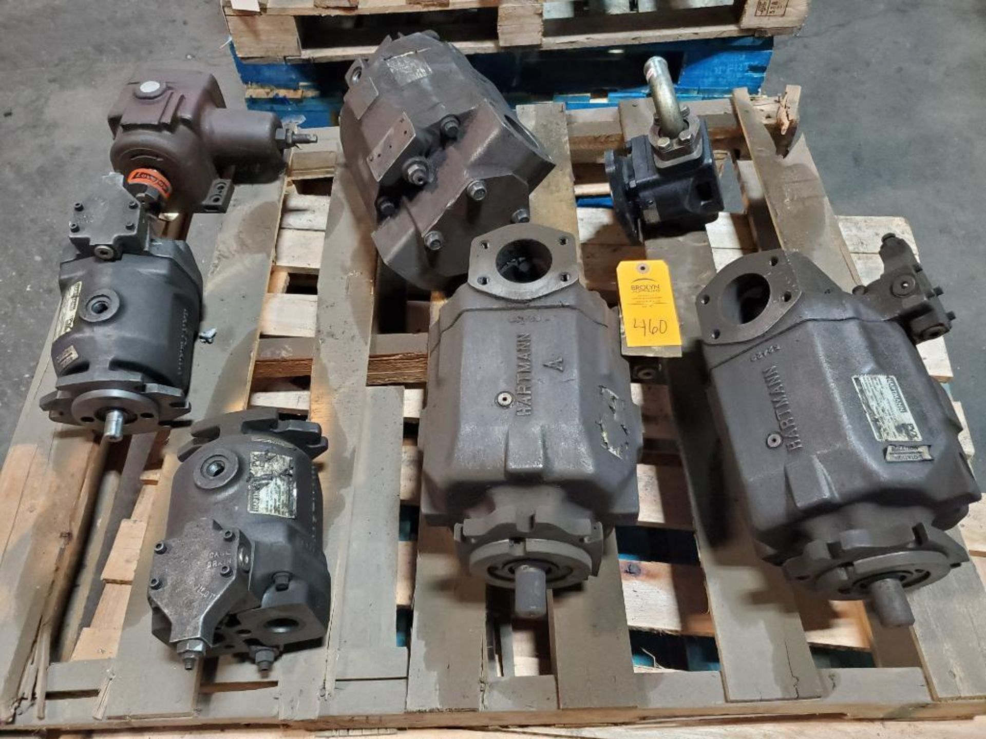 Full pallet - Assorted hydraulic pumps. Hartmann and more. For a $50 ...