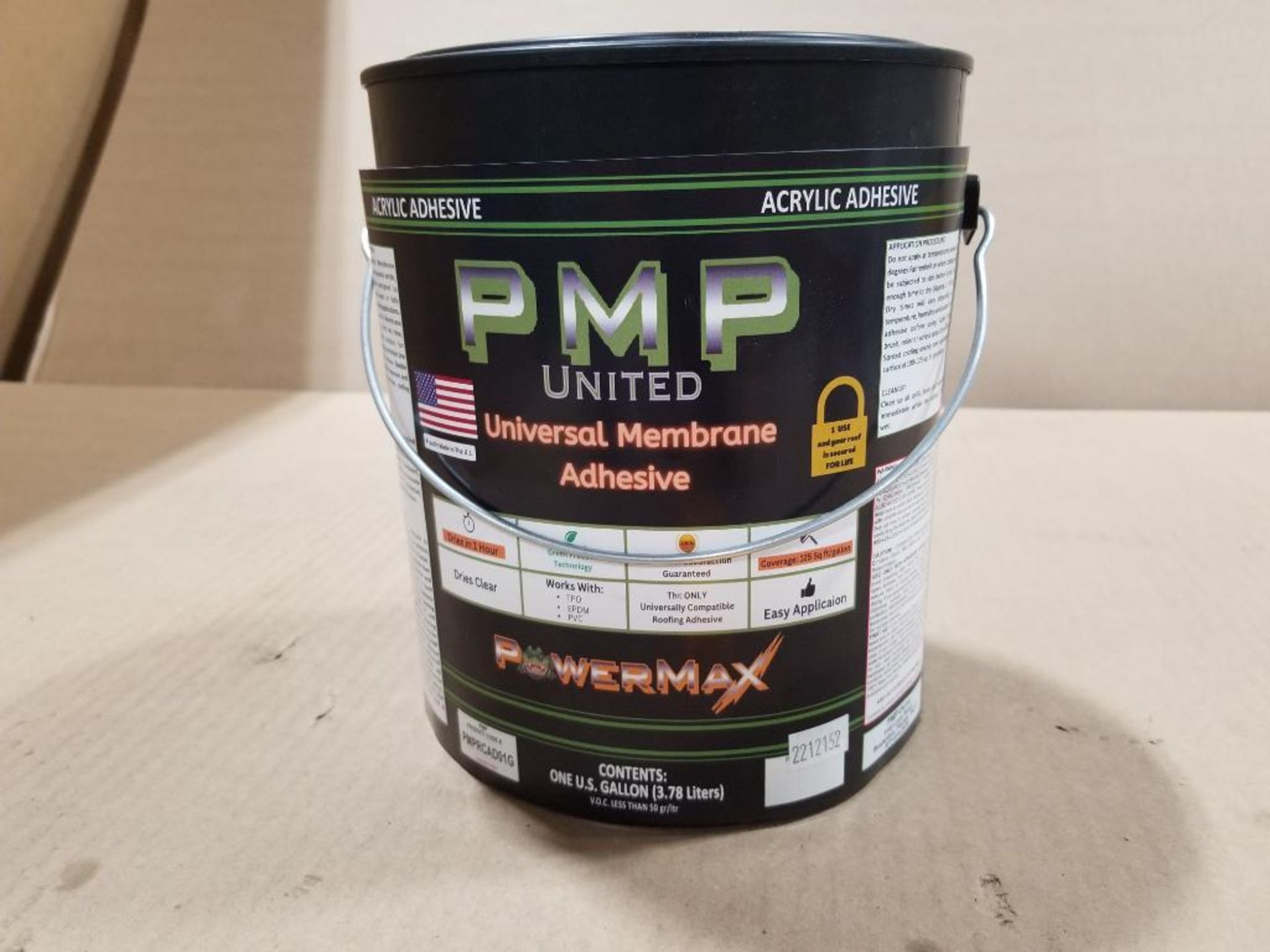 Qty 27 - Gallon of PMP United universal membrane adhesive. For a $40 ...