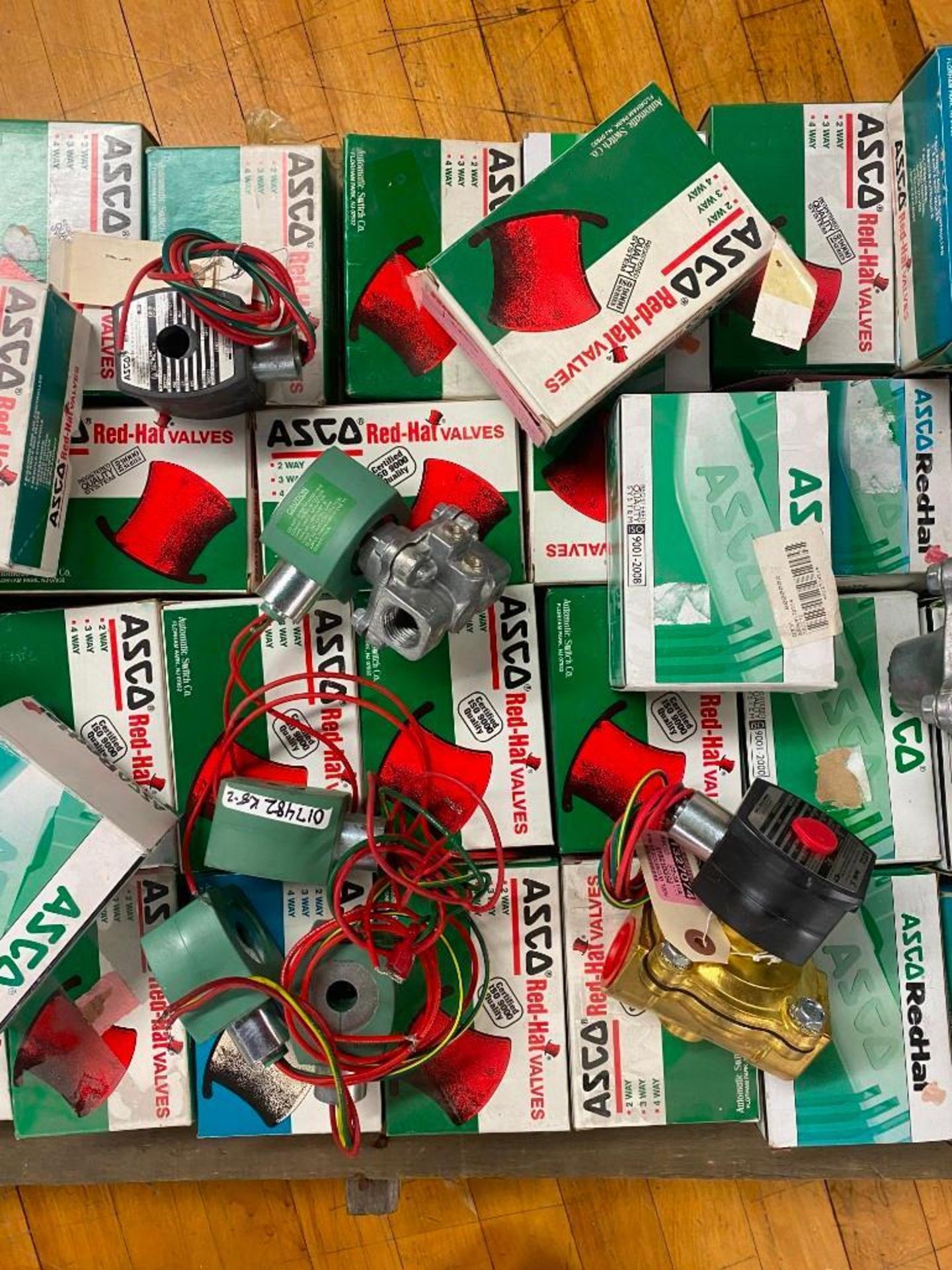 1 LARGE LOT OF ASCO VALVES AND REBUILD KITS