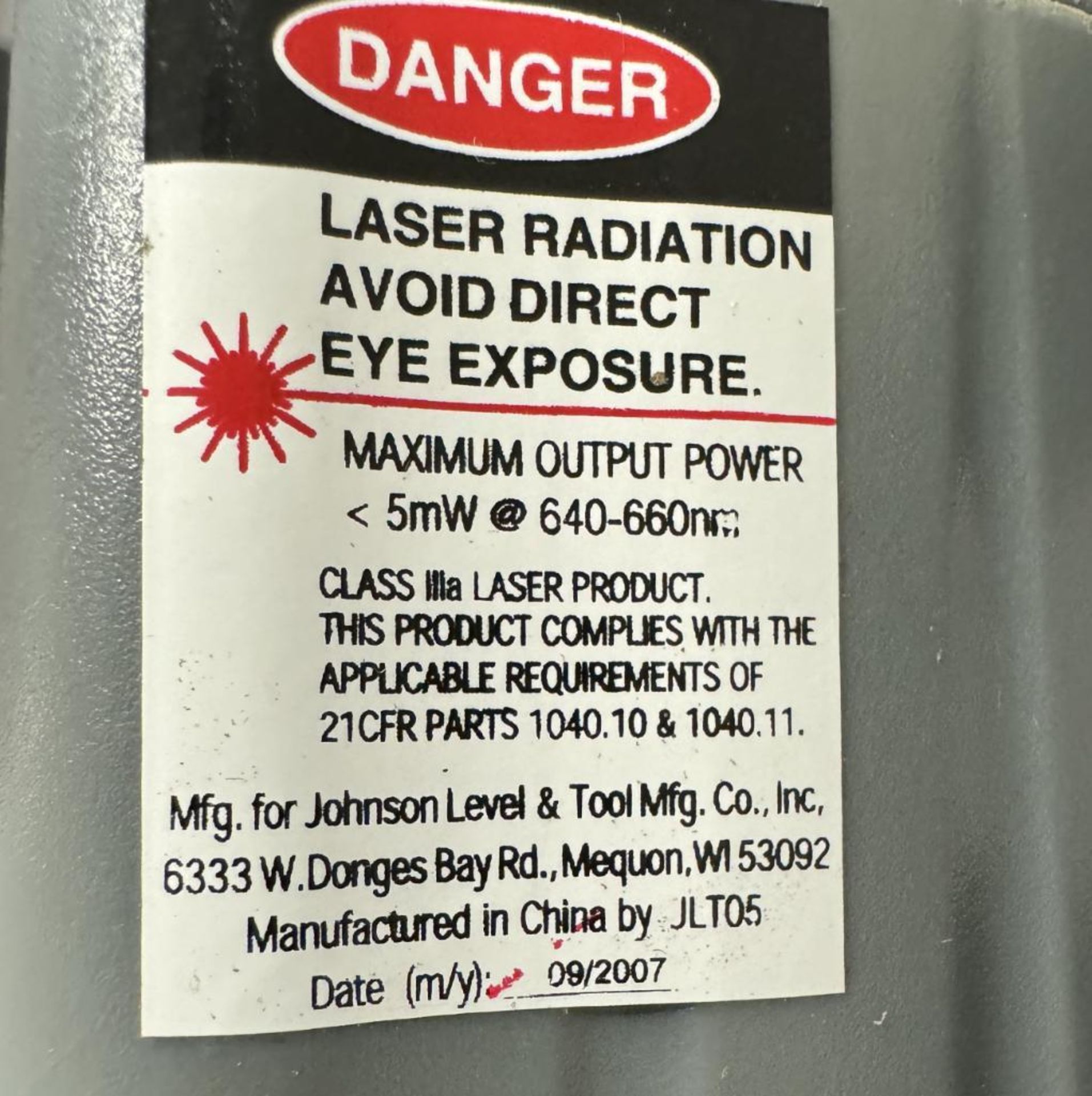 Johnson 40-0918 Rotary Laser Level.