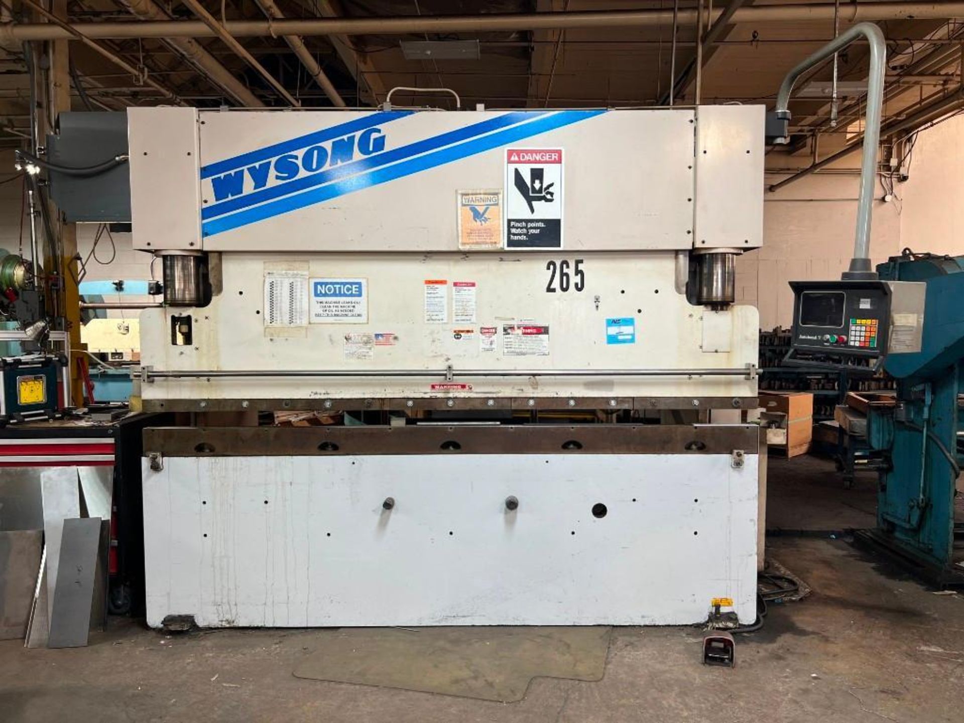 Wysong CNC Press Brake Model MTH100-120, Serial No. MT7-139. 120 Ton ...