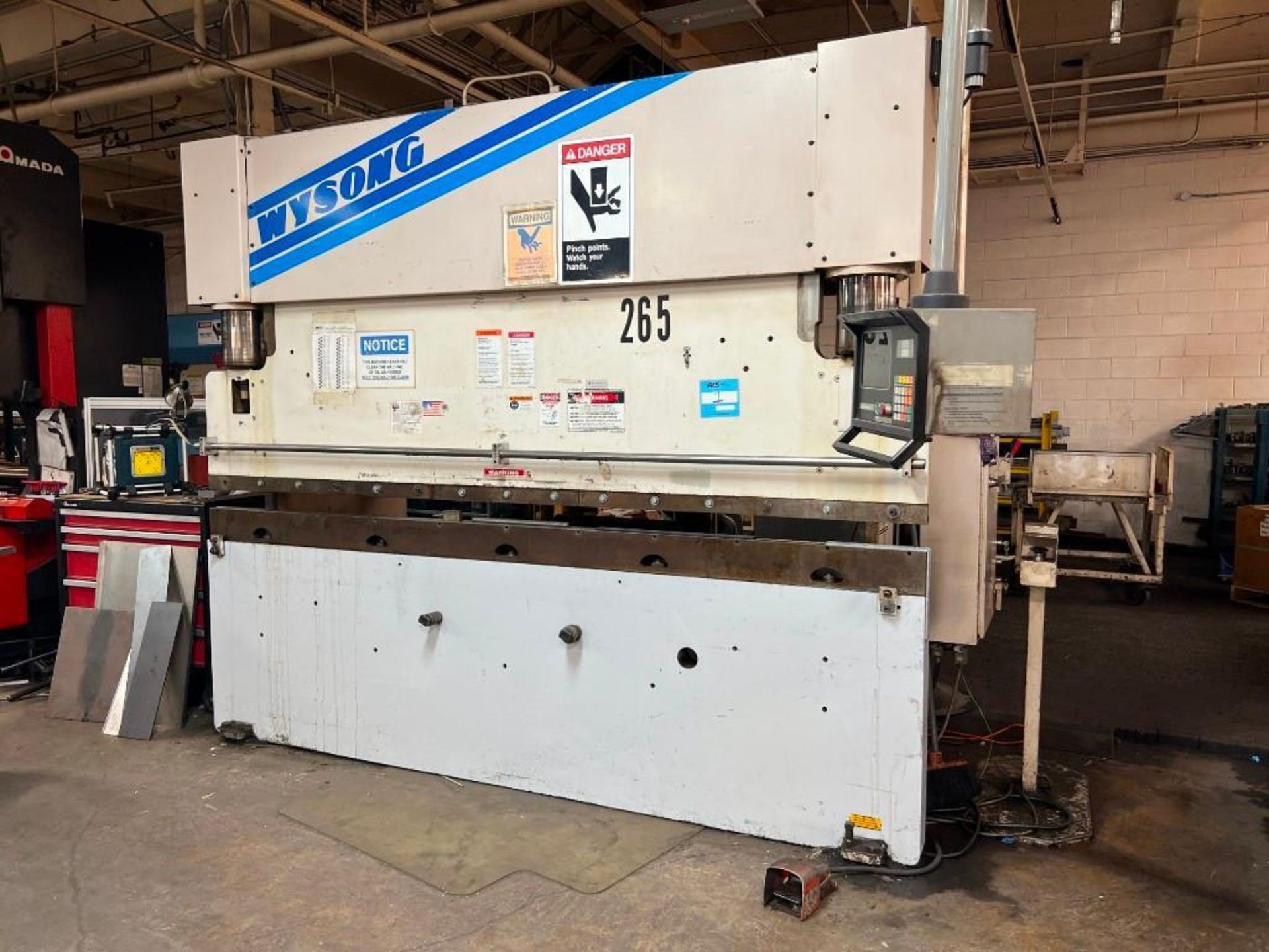 Wysong CNC Press Brake Model MTH100-120, Serial No. MT7-139. 120 Ton ...
