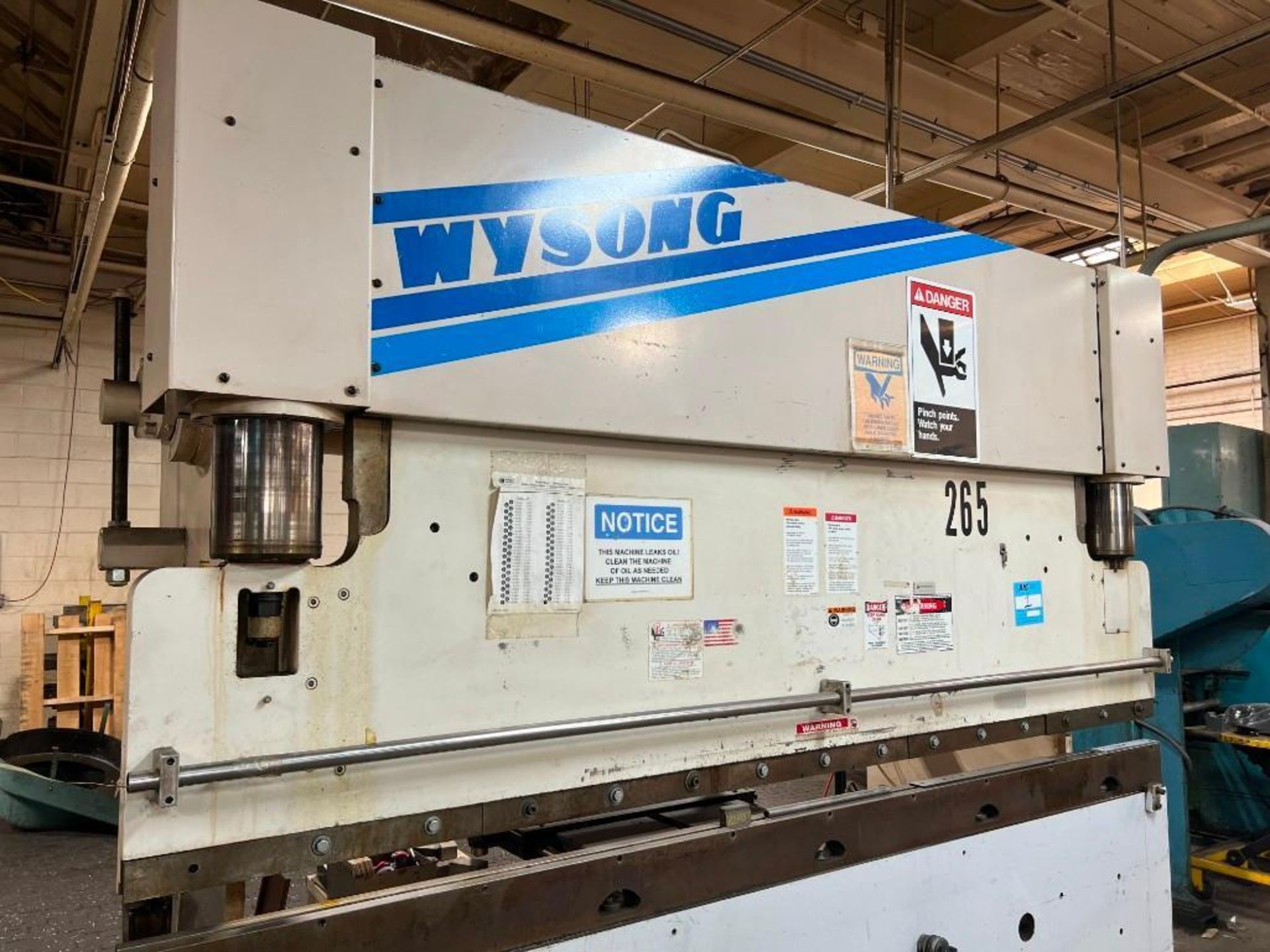 Wysong CNC Press Brake Model MTH100-120, Serial No. MT7-139. 120 Ton ...