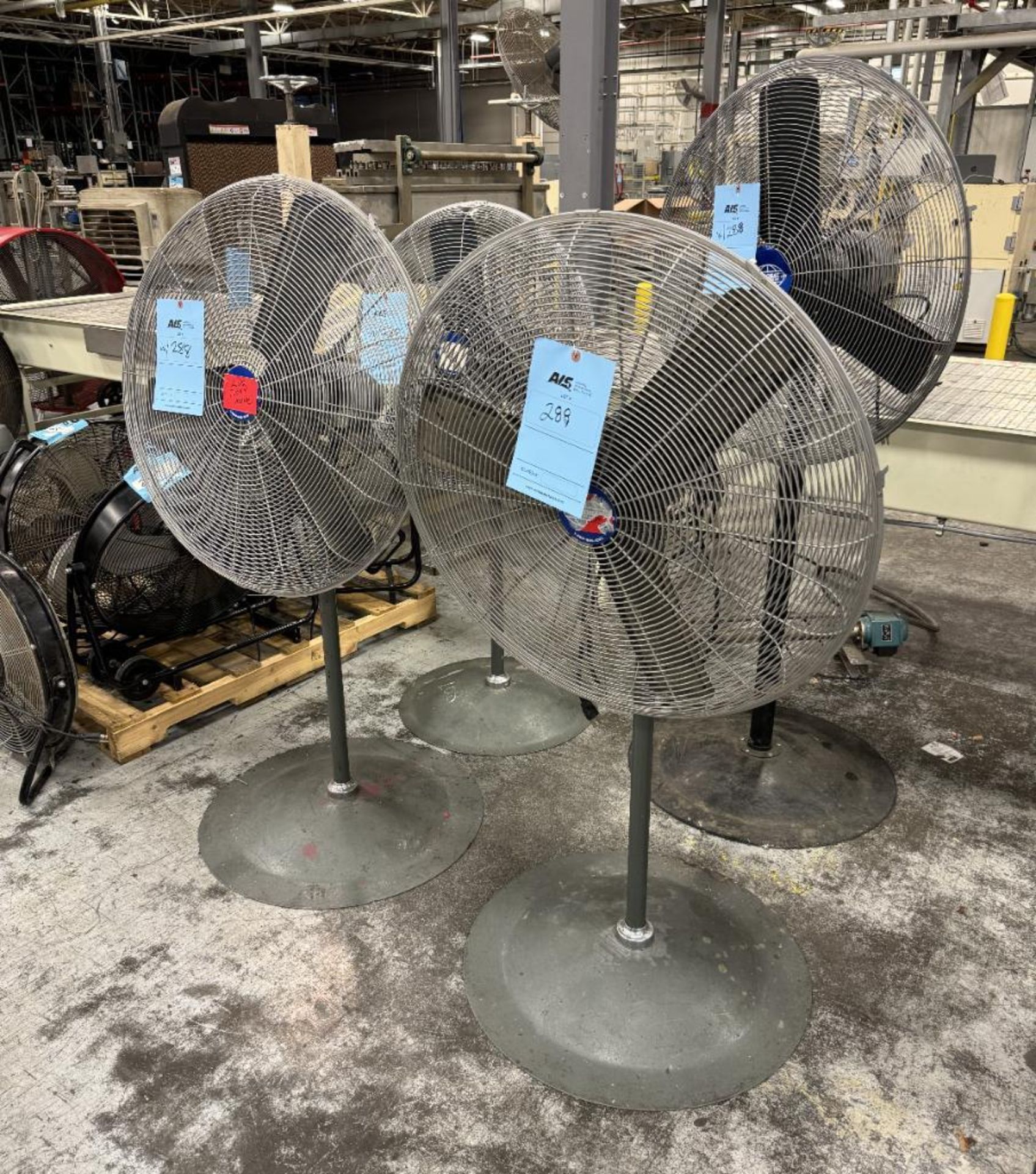 Lot Of (4) Pedestal Fans.