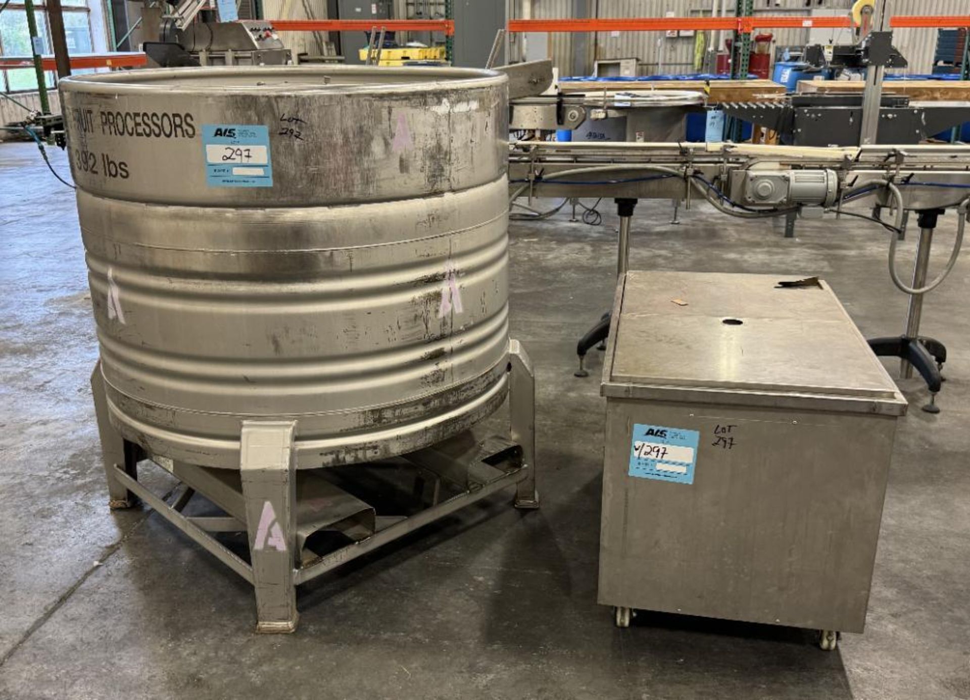 Lot Consisting Of: (1) UCON 750 Liter Stainless Steel Tote, (1 ...