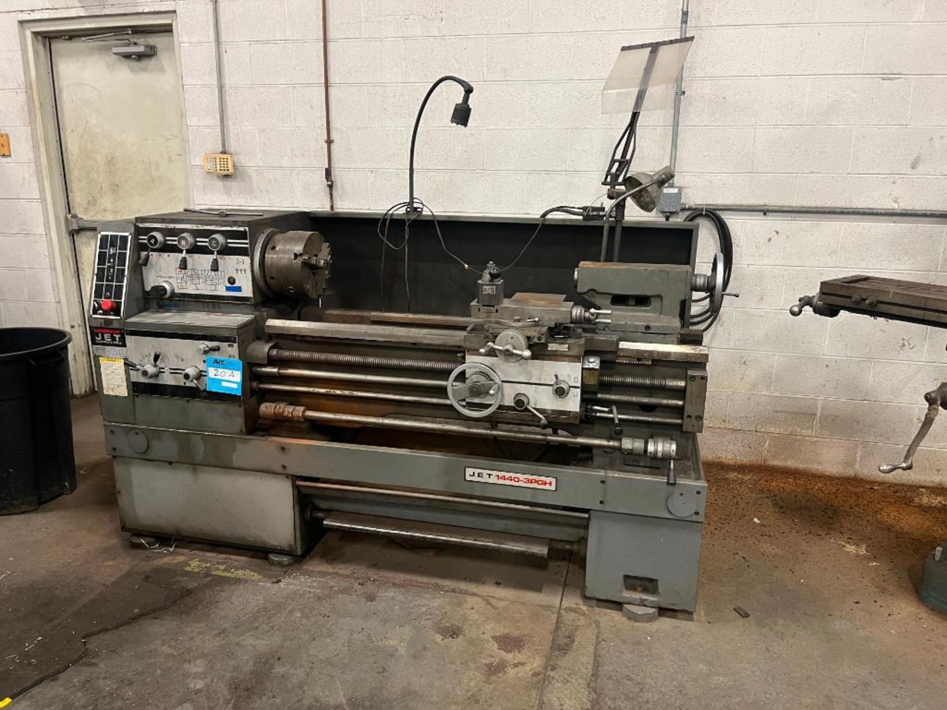 JET 14" x 40" Geared Head Engine Lathe Model 1440-3PGH, S/N 01198
