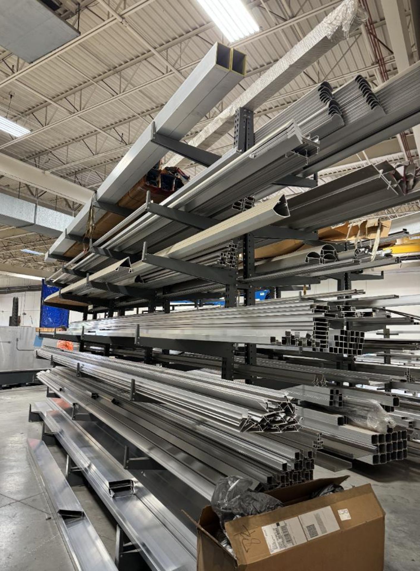 Double Sided Cantilevered Rack, Approximate 220" x 12' Tall, Adjustable ...