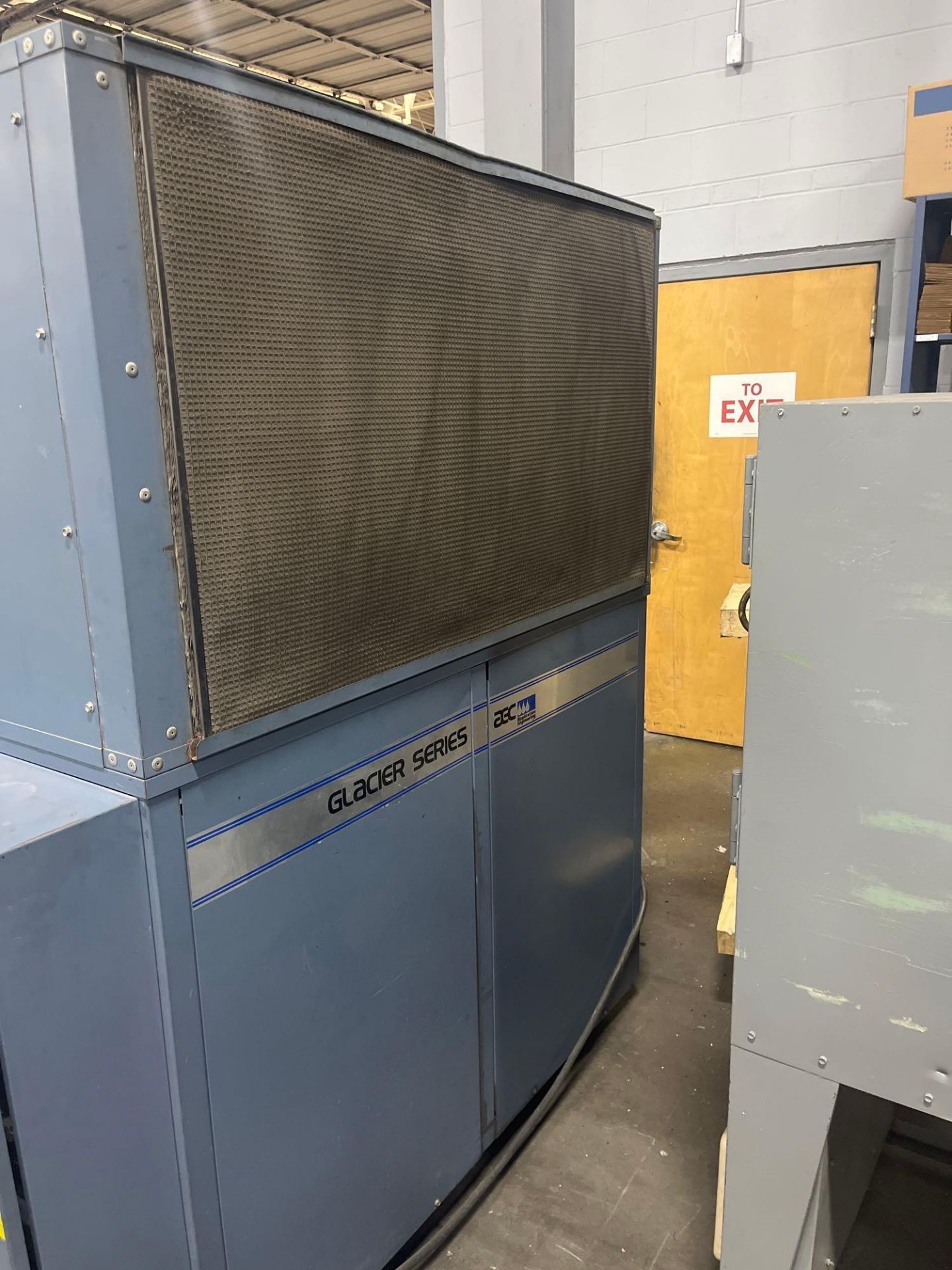 AEC chiller model NXG 8–50 serial number 93L0776, 460 volt minimum temp ...