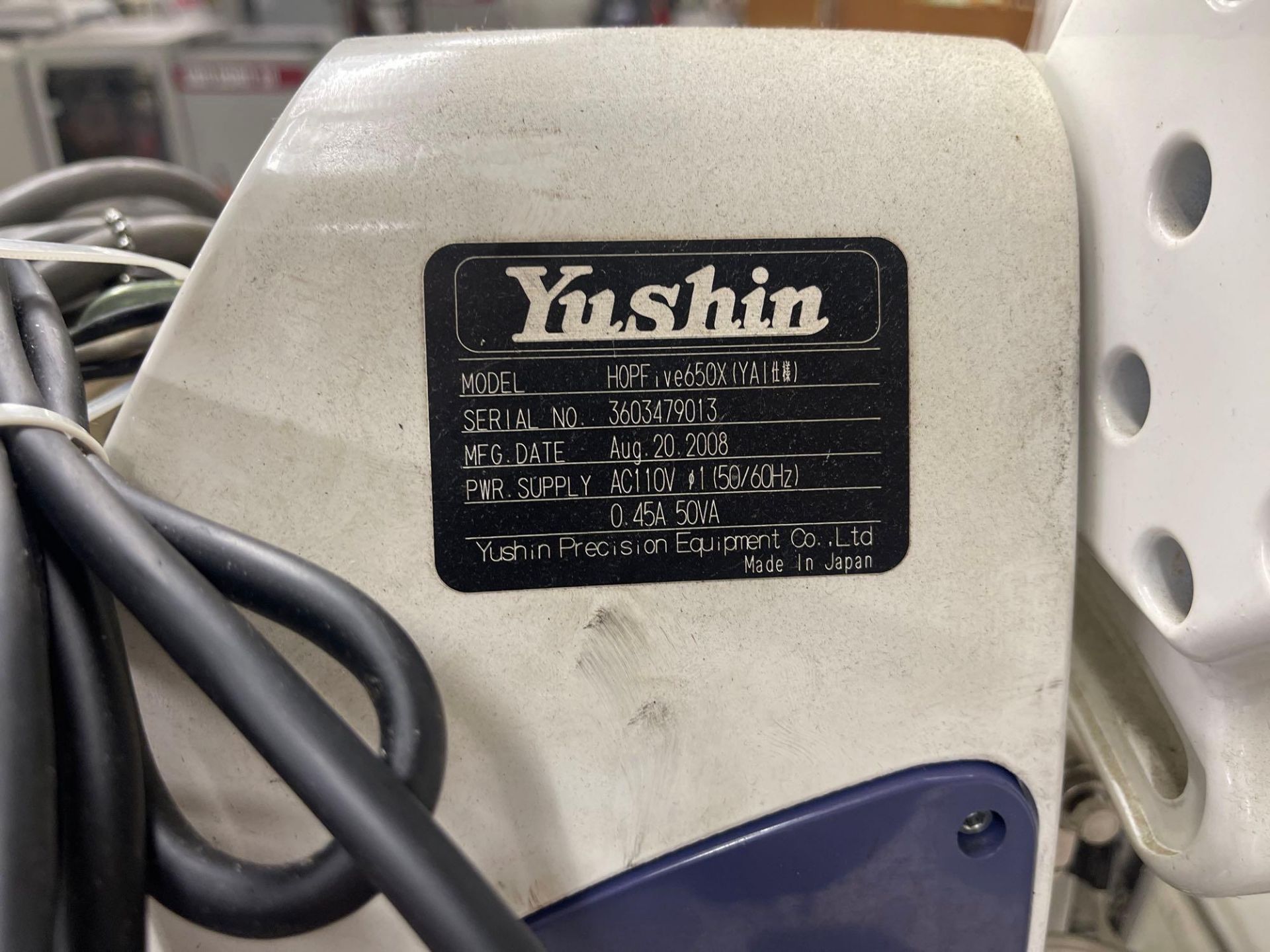 Yushin Sprue Picker, HOPFive650X, serial 3603479013, year 2008, 110 volt.