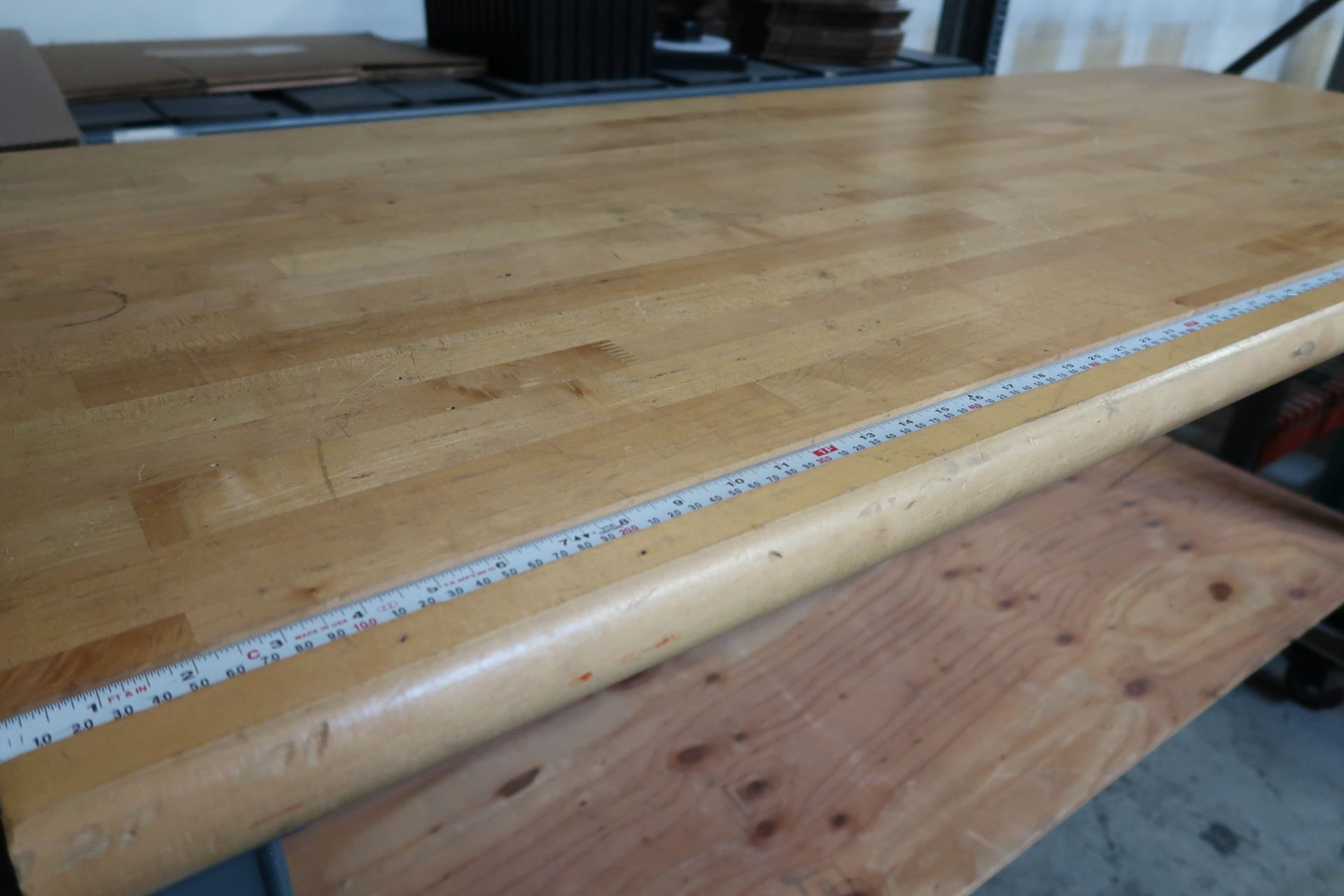 Rolling Maple-Top Work Bench (SOLD AS-IS - NO WARRANTY)